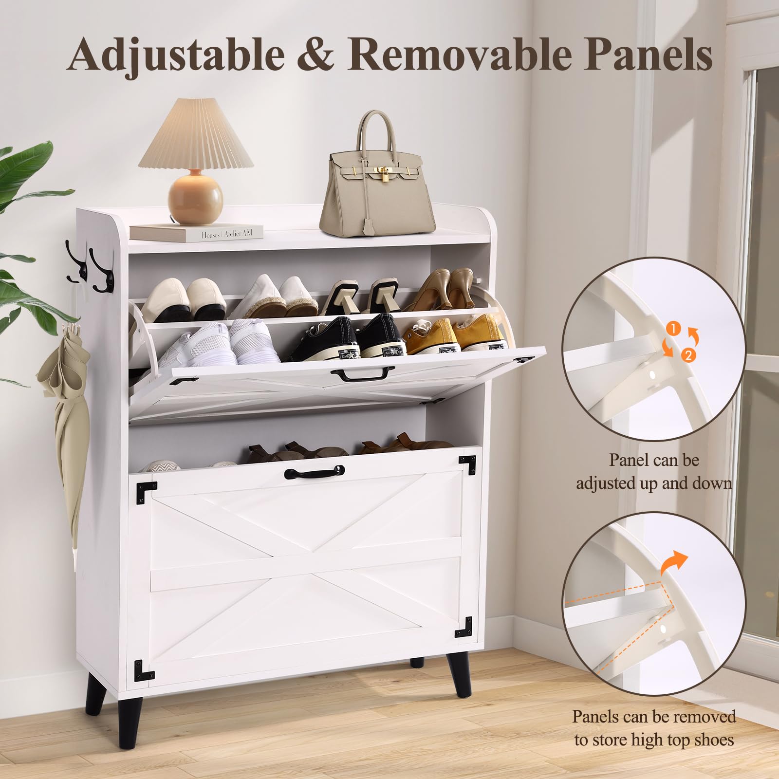 Snapklik.com : Homdox Shoe Storage Cabinet