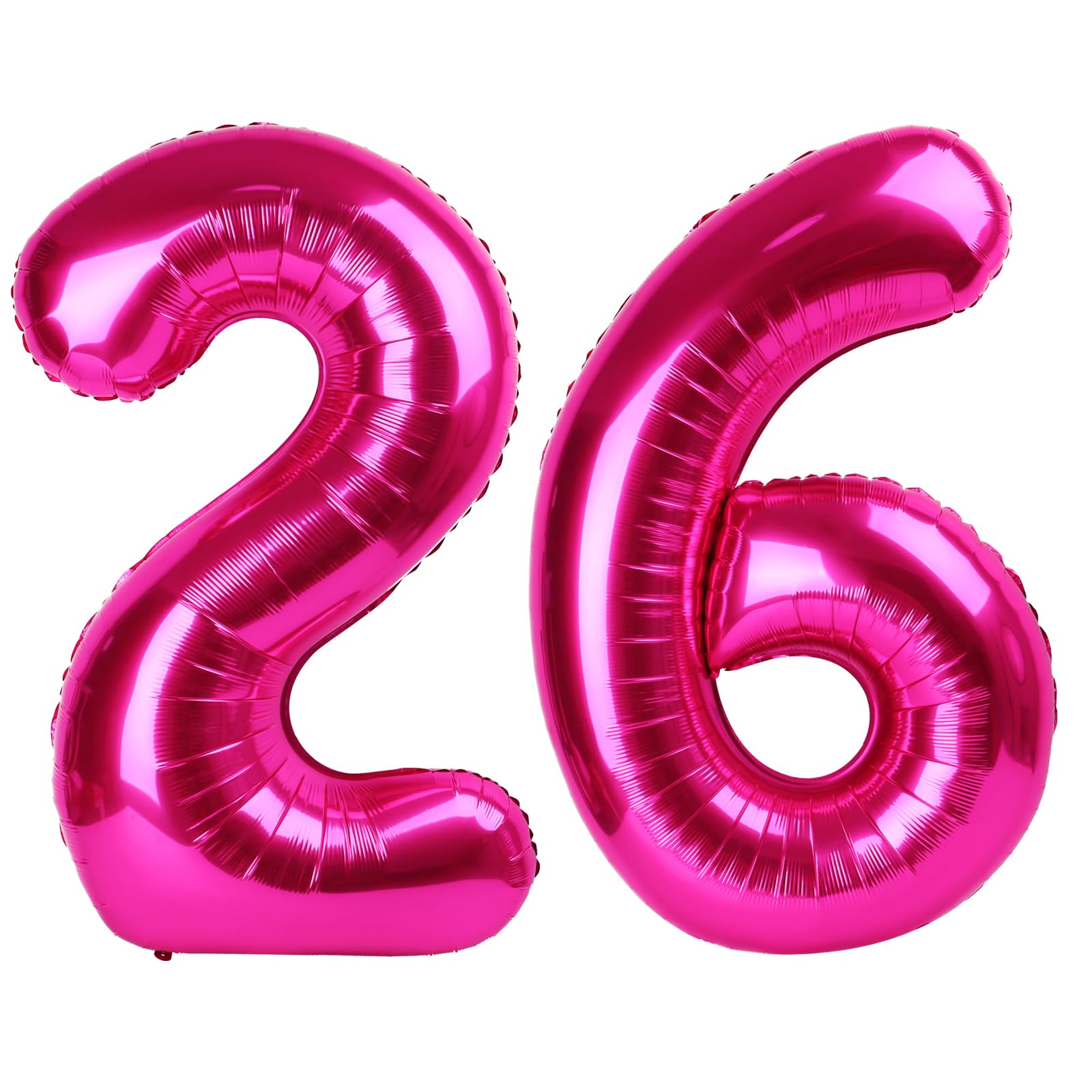 Snapklik.com : Hot Pink Number 26 Balloons 40 Inch, 26 Number Balloons ...