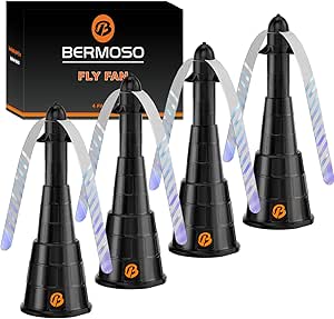 Fliegenwedler, 4 Stück Fliegenabwehr für Den Tisch, Faltbar und ...