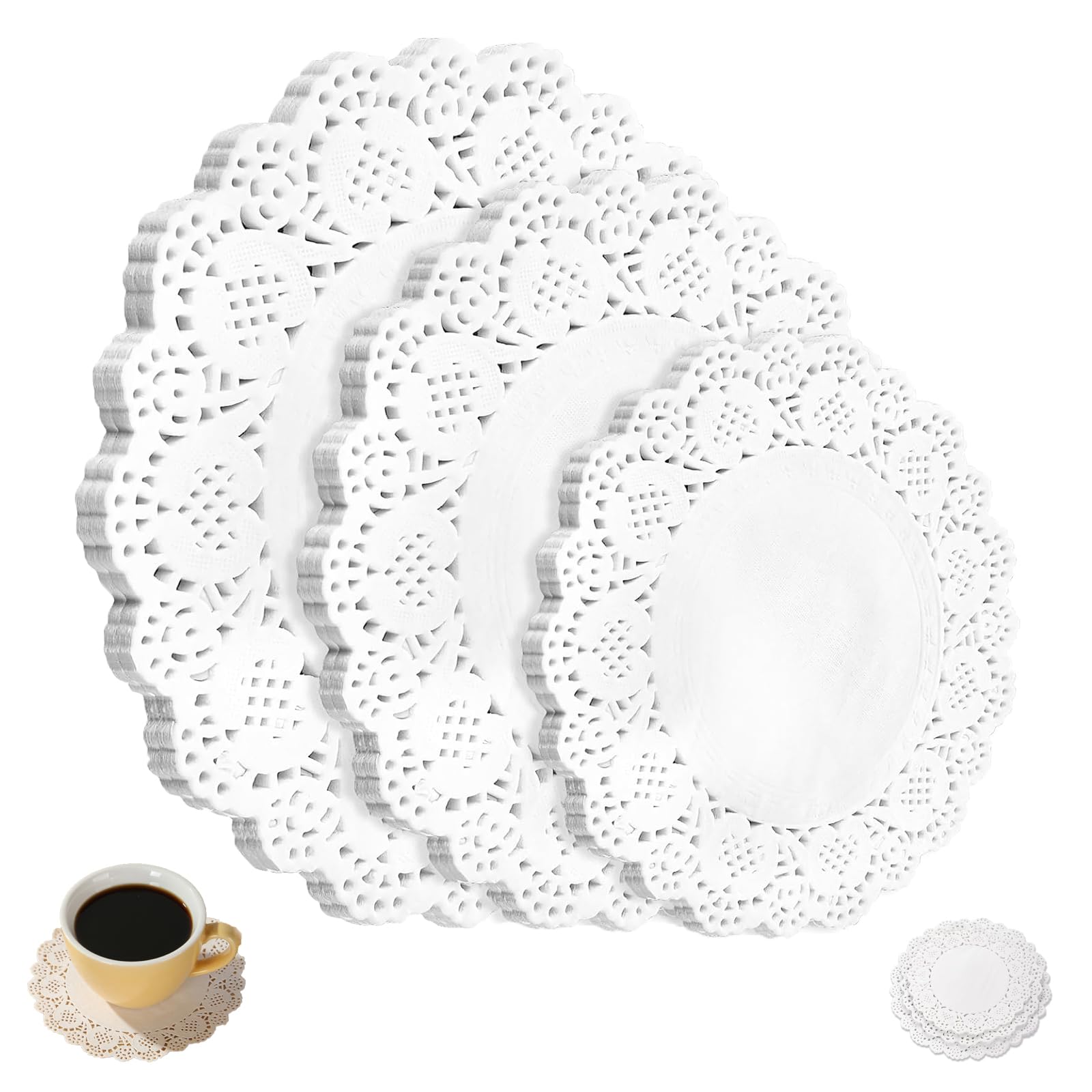 ARROMI 150 PCS Doilies, Doilies Lace Paper, Doyleys Lace Paper, Paper ...