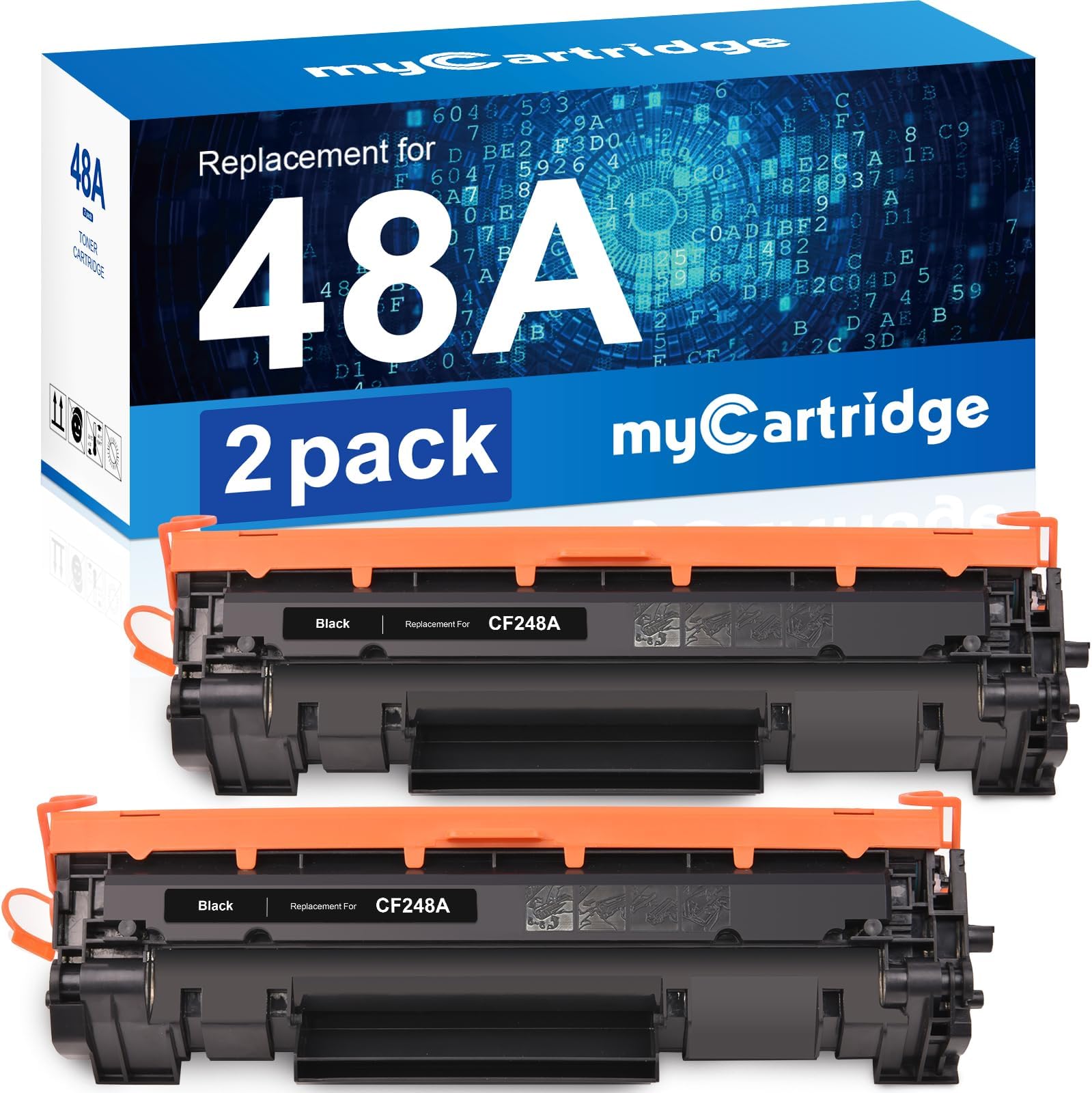 Amazon.com: myCartridge 48A Toner Cartridge Black Compatible for HP 48A ...