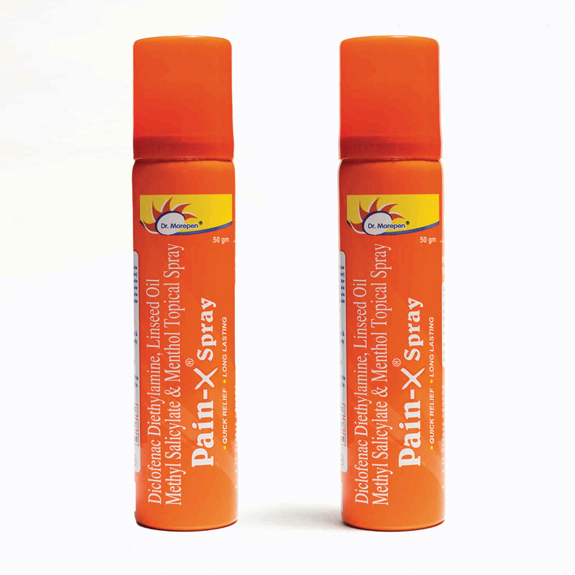 DR. MOREPEN Pain-X Spray for Body Pain Relief - 50gm (Pack of 2 ...