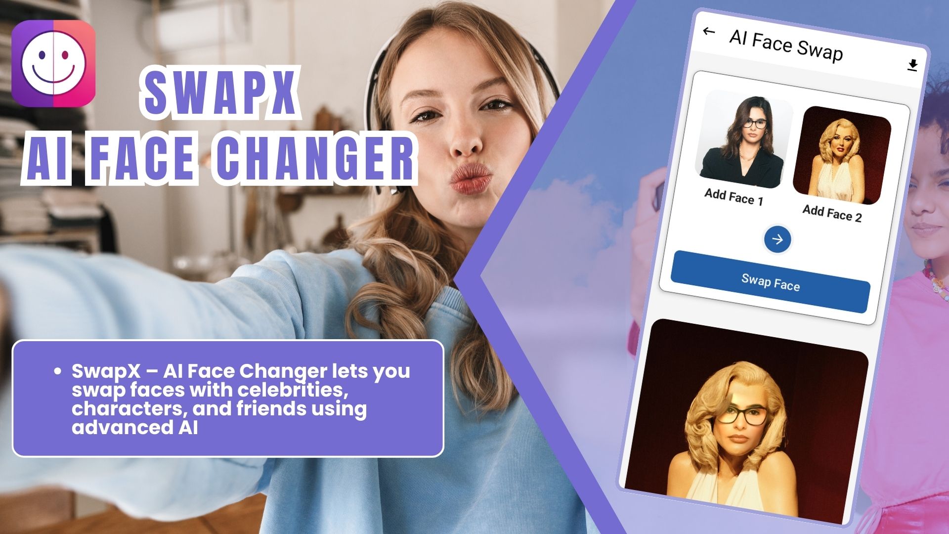 SwapX – AI Face Changer Pro - App on the Amazon Appstore
