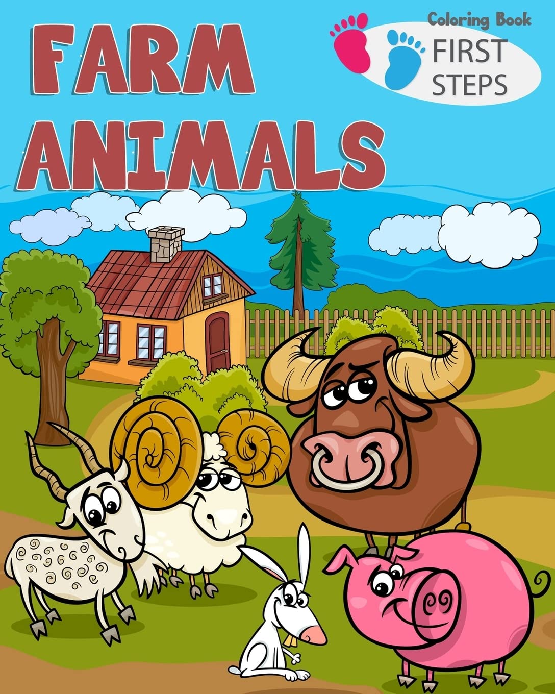 farm Animals Coloring Book: farm animals books for kids & toddlers ...