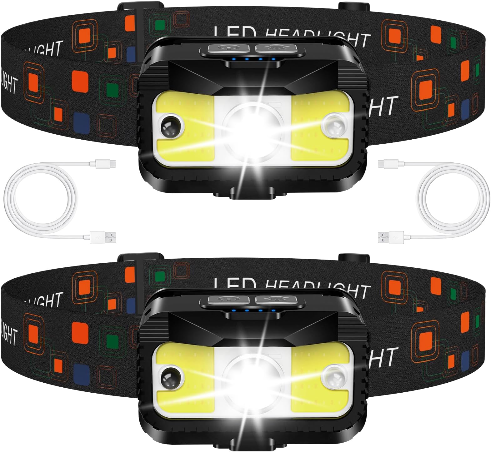 Amazon.com: Lepro 320015 Battery Powered Headlamp - 1300Lux Super ...