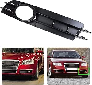 1Pc New Plastic Front Left Bumper Fog Light Lamp Grill Grille 4F0 807 ...