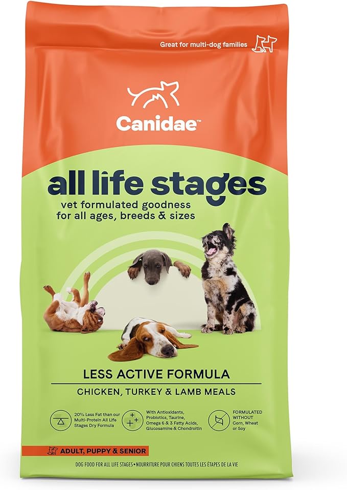 Amazon.com: Canidae All Life Stages Dry Dog Food, Less Active Formula ...