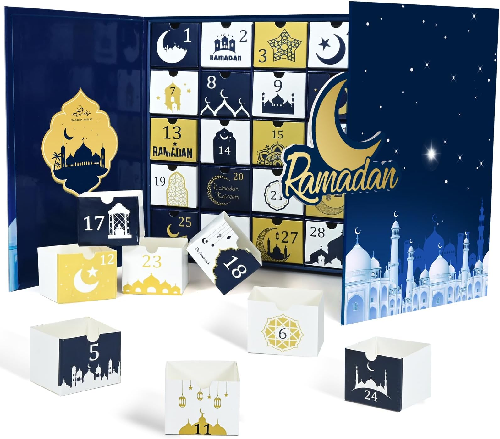 AhfuLife Ramadan Calendrier Décoration 2024, Calendrier de l'Avent ...