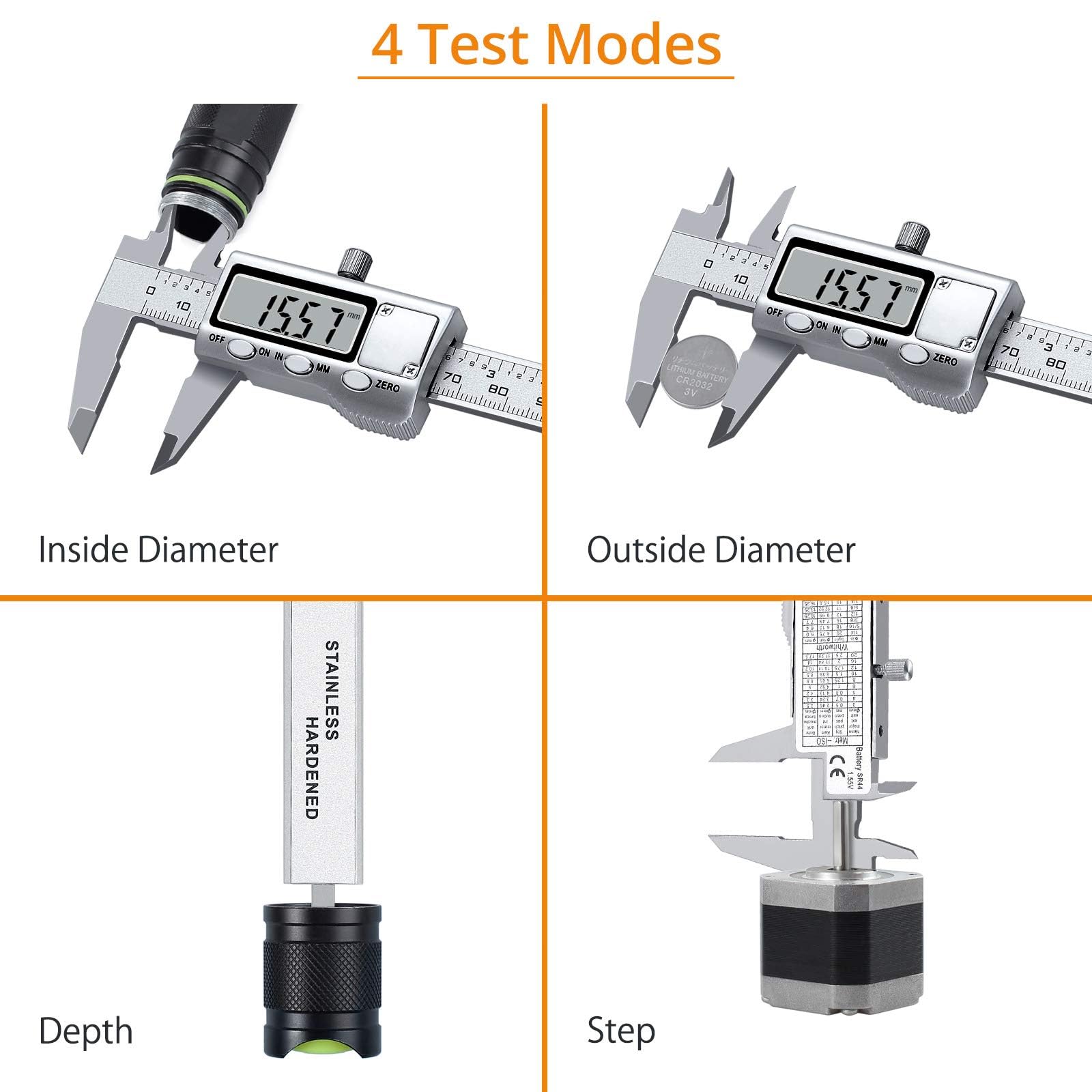 Snapklik.com : Digital Vernier Caliper 100mm/4inch Stainless Steel ...