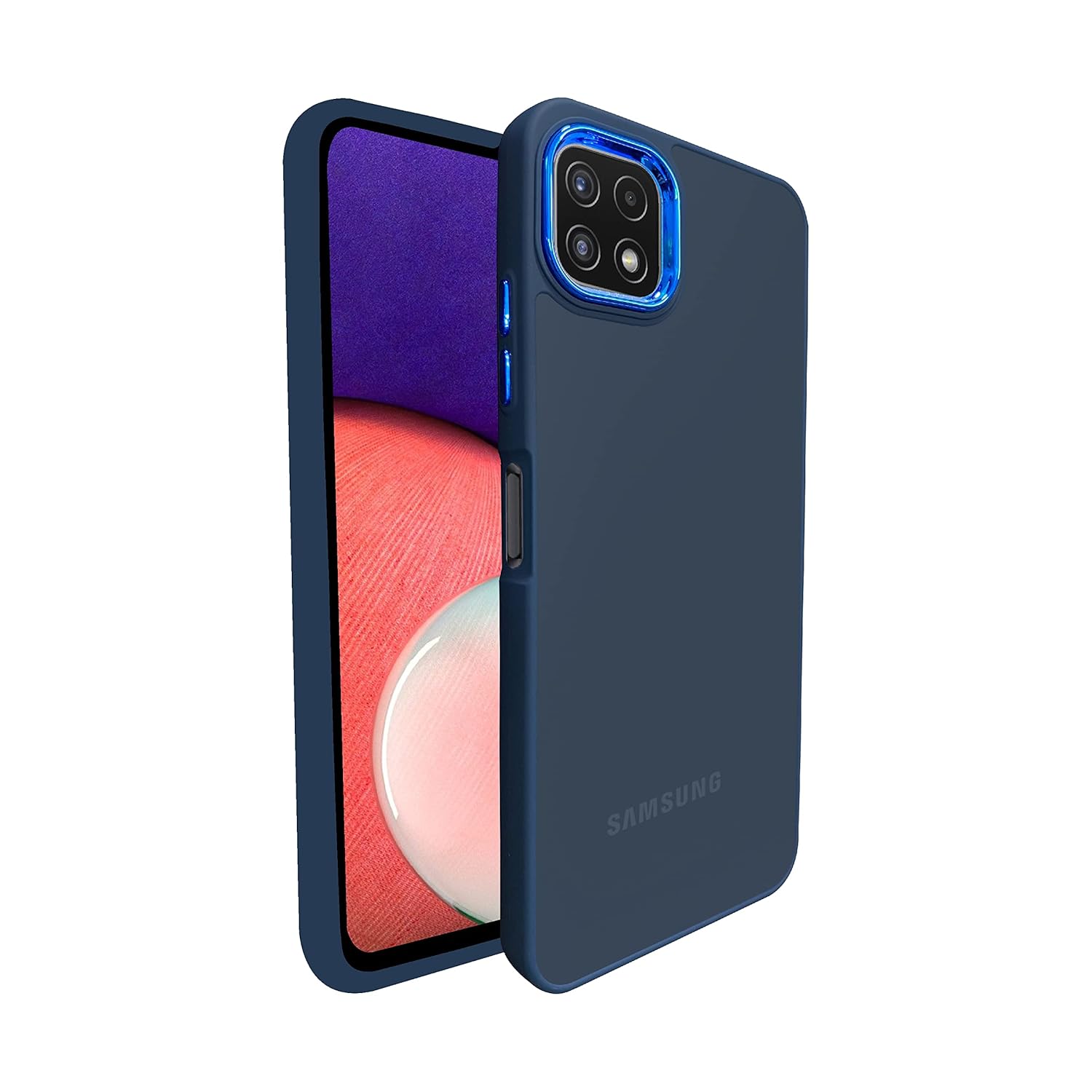 A rtistque Frosted Translucent Back Cover Case for Samsung Galaxy F42 5G / A22 5G ...