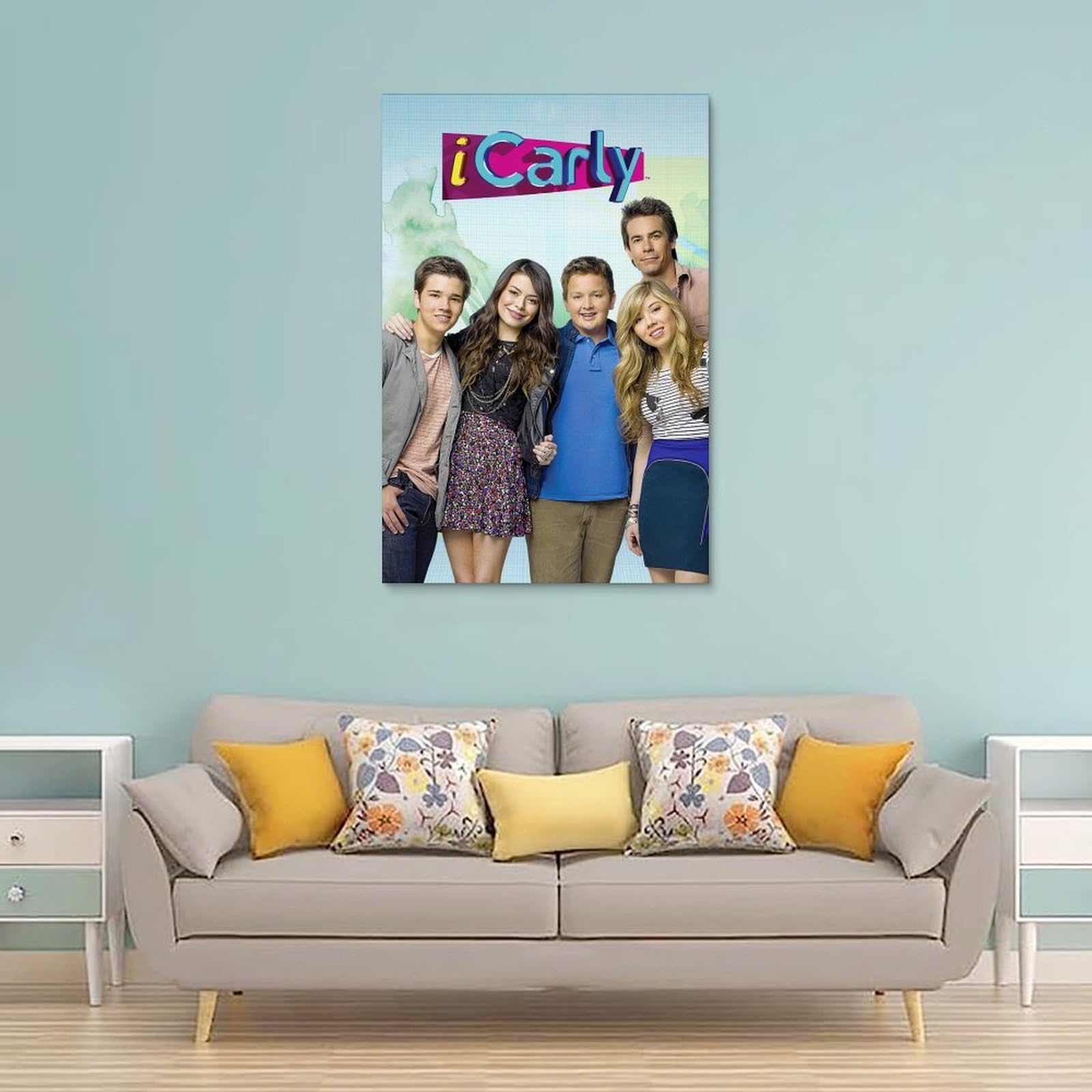 Icarly Living Room LETOOUY TV Series ICarly Wall Art Poster Living