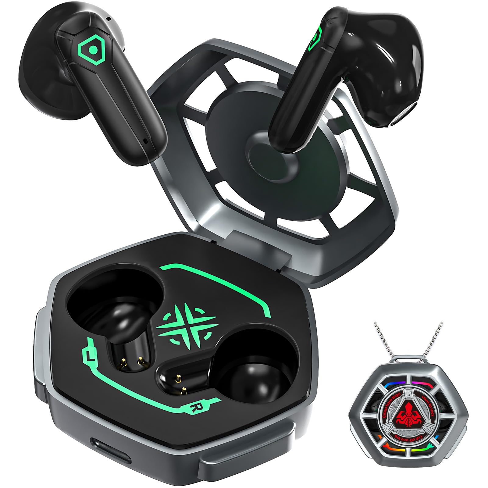 Amazon.com: ANCwear TWS Wireless Earbuds Bluetooth 5.3 in Ear Light ...