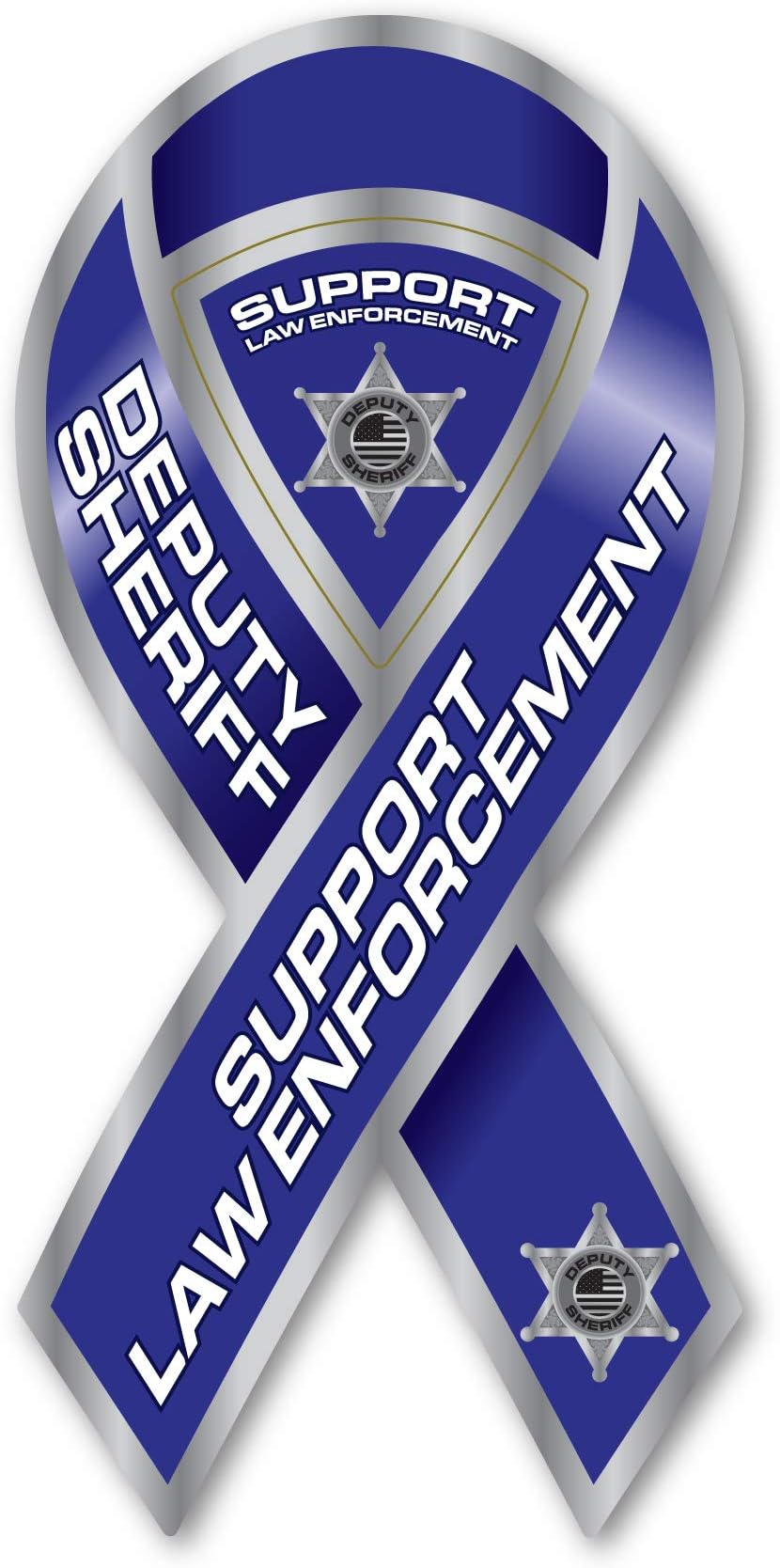 Amazon.com: The Thin Blue Line Ribbon Support Ribbon - Police Law ...