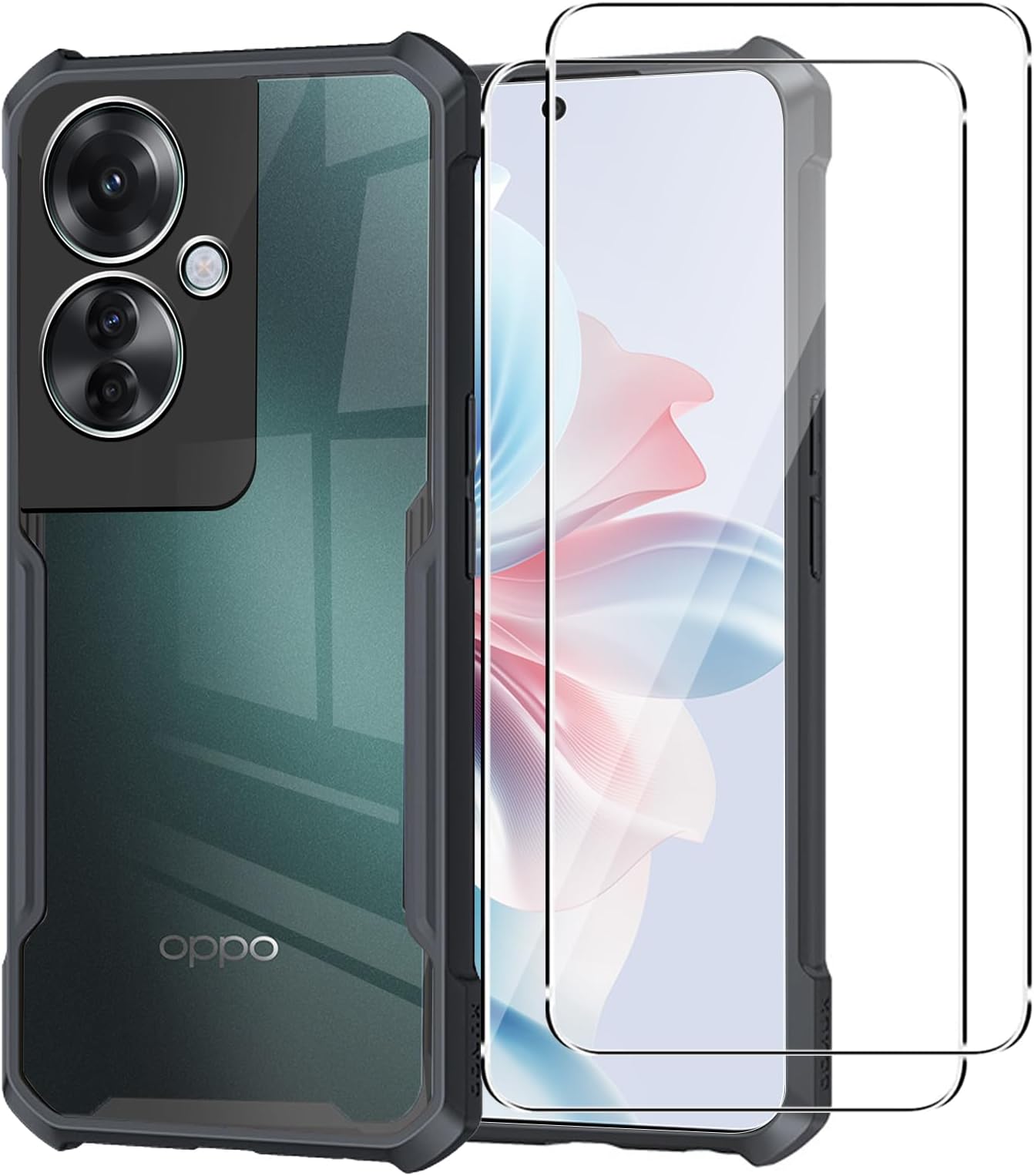 Case for Oppo Reno 11 F 5G/Reno 11F 5G + [2 Pack] Screen Protector ...