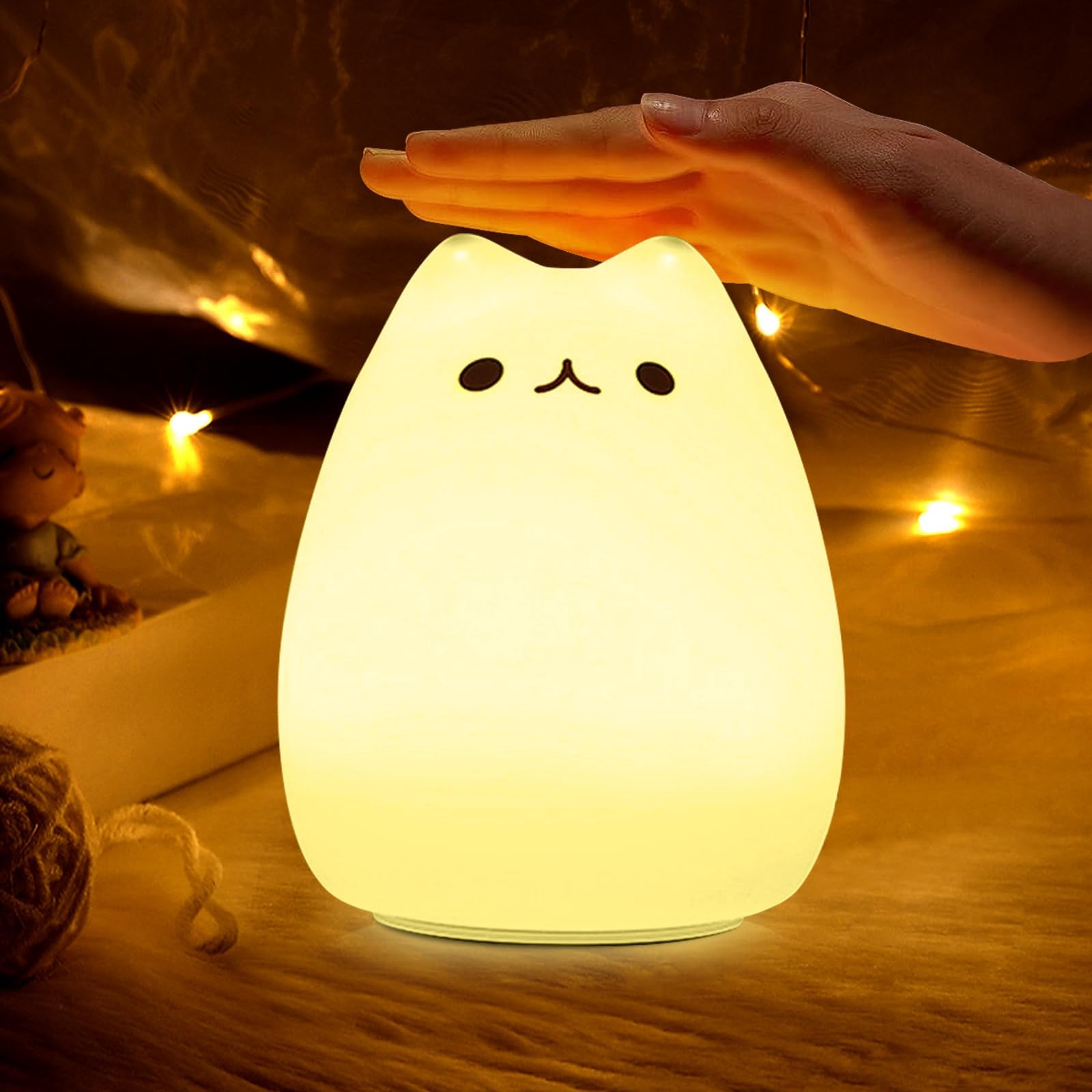 Amazon.com : GoLine Cat Lamp, Gifts for 3 4 5 Year Old Girls,Graduation ...