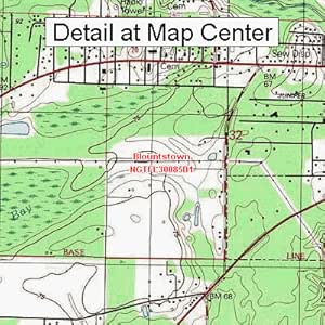 Amazon.com : USGS Topographic Quadrangle Map - Blountstown, Florida ...