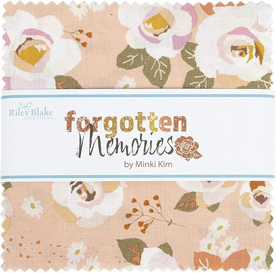 Amazon.com: Minki Kim Forgotten Memories 5" Stacker 42 5-inch Squares Charm Pack Riley Blake ...