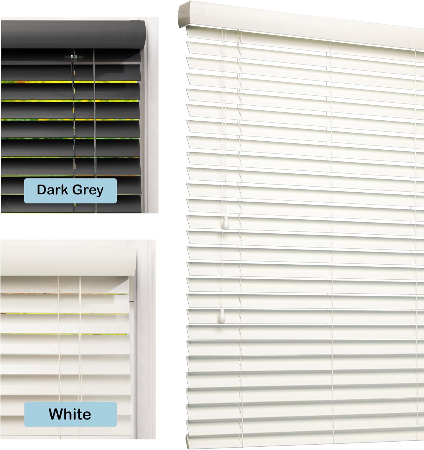 Lister Cartwright Fauxwood Venetian Blinds for Windows 50mm – Trimmable ...