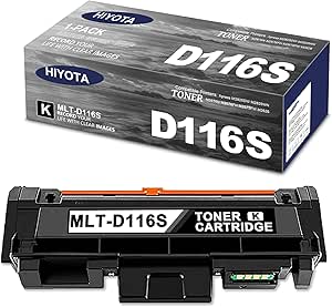 MLT-D116S MLTD 116S Black Toner Cartridge: D116S Replacement for Samsung Xpress M2825DW M2825WN ...