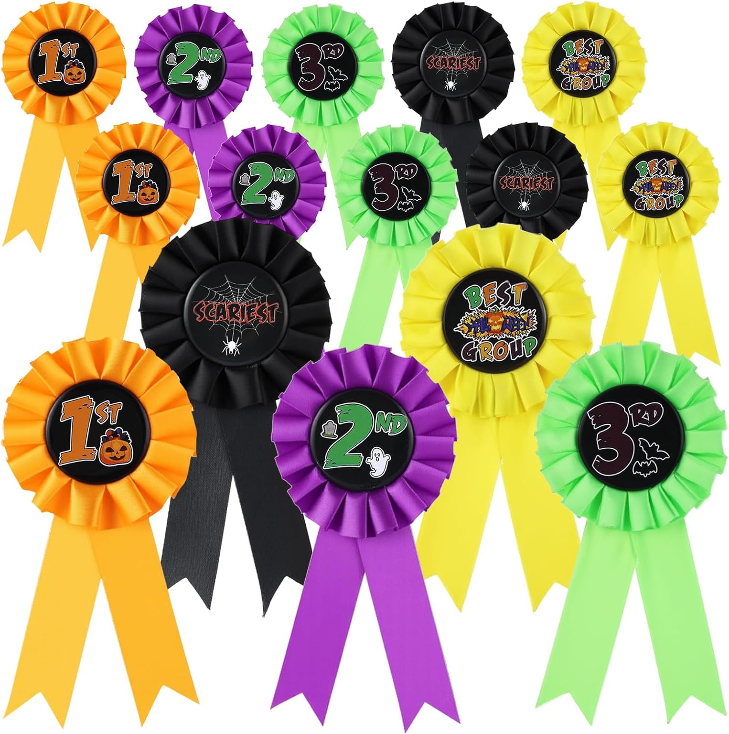 Amazon.com: Daifunli 15 Pcs Halloween Costume Award Ribbons Halloween ...