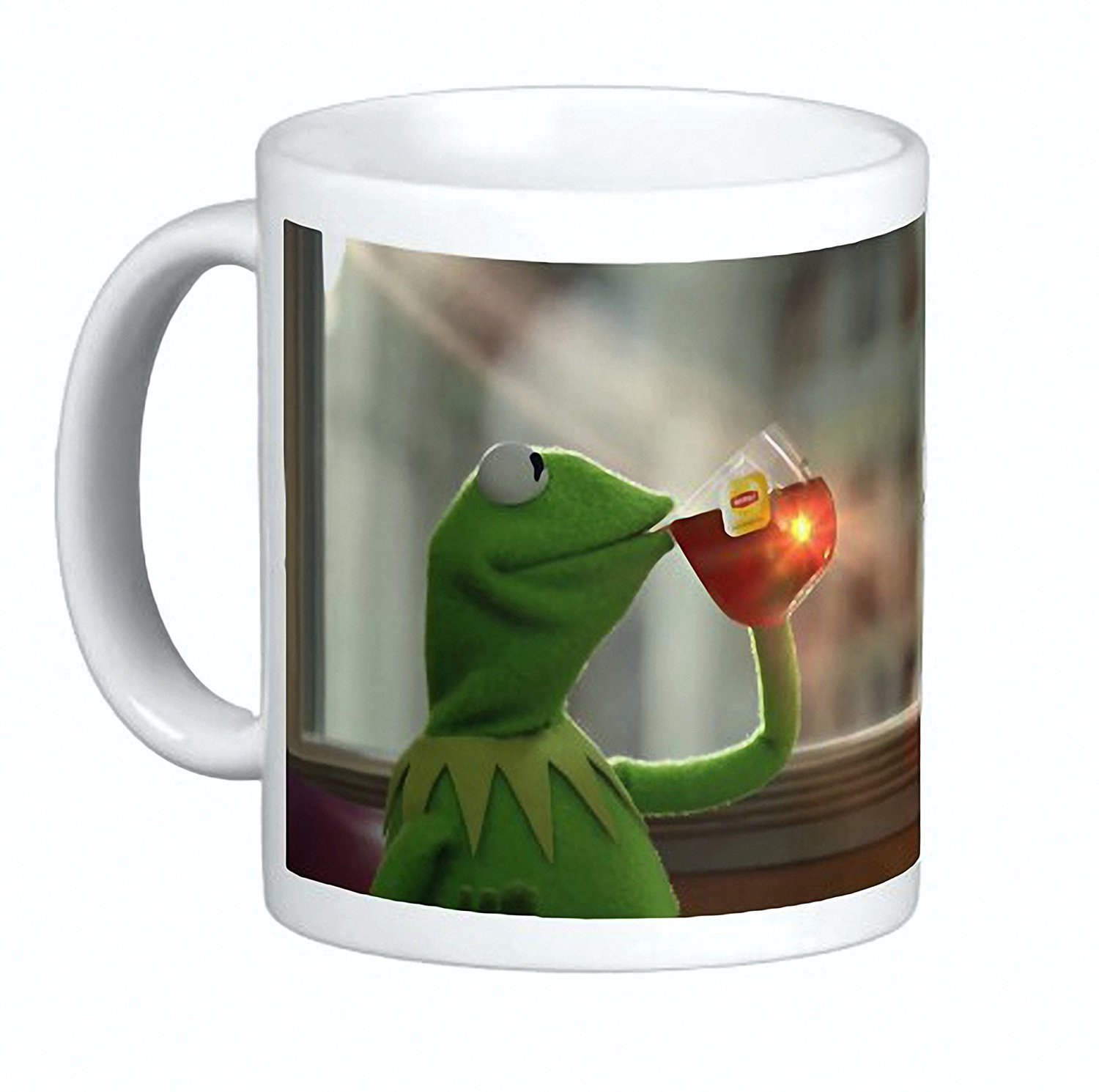 Kermit The Frog Drinking Coffee
