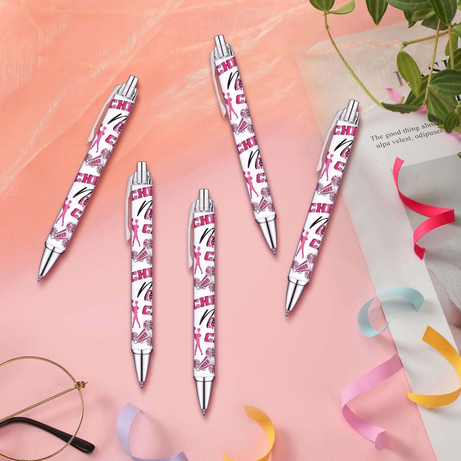 Snapklik.com : 36 Pcs Cheerleader Gift Bulk Cheer Ballpoint Pen ...