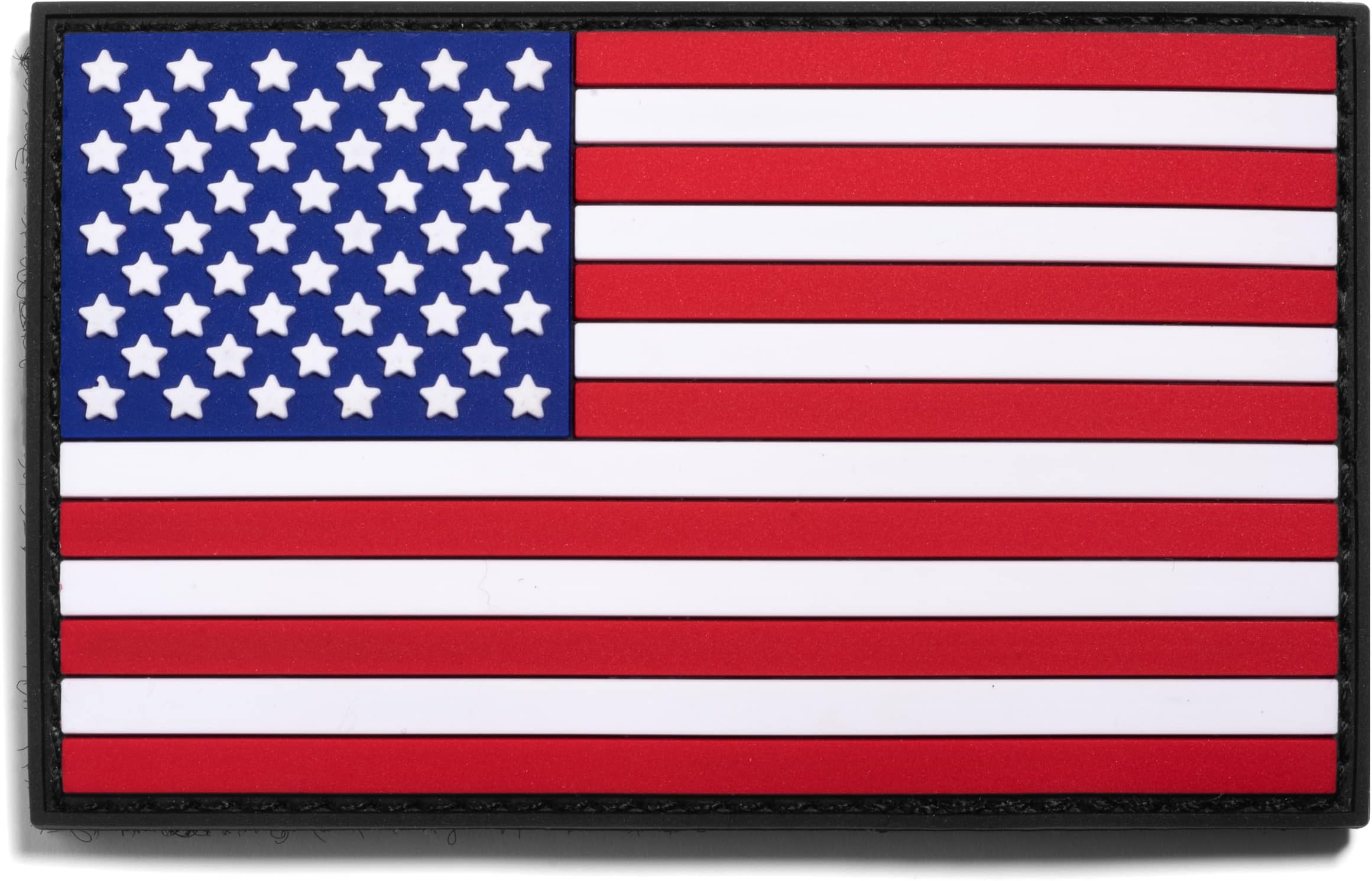 Amazon.com: American Flag Military Morale Hook and Loop Patch ...
