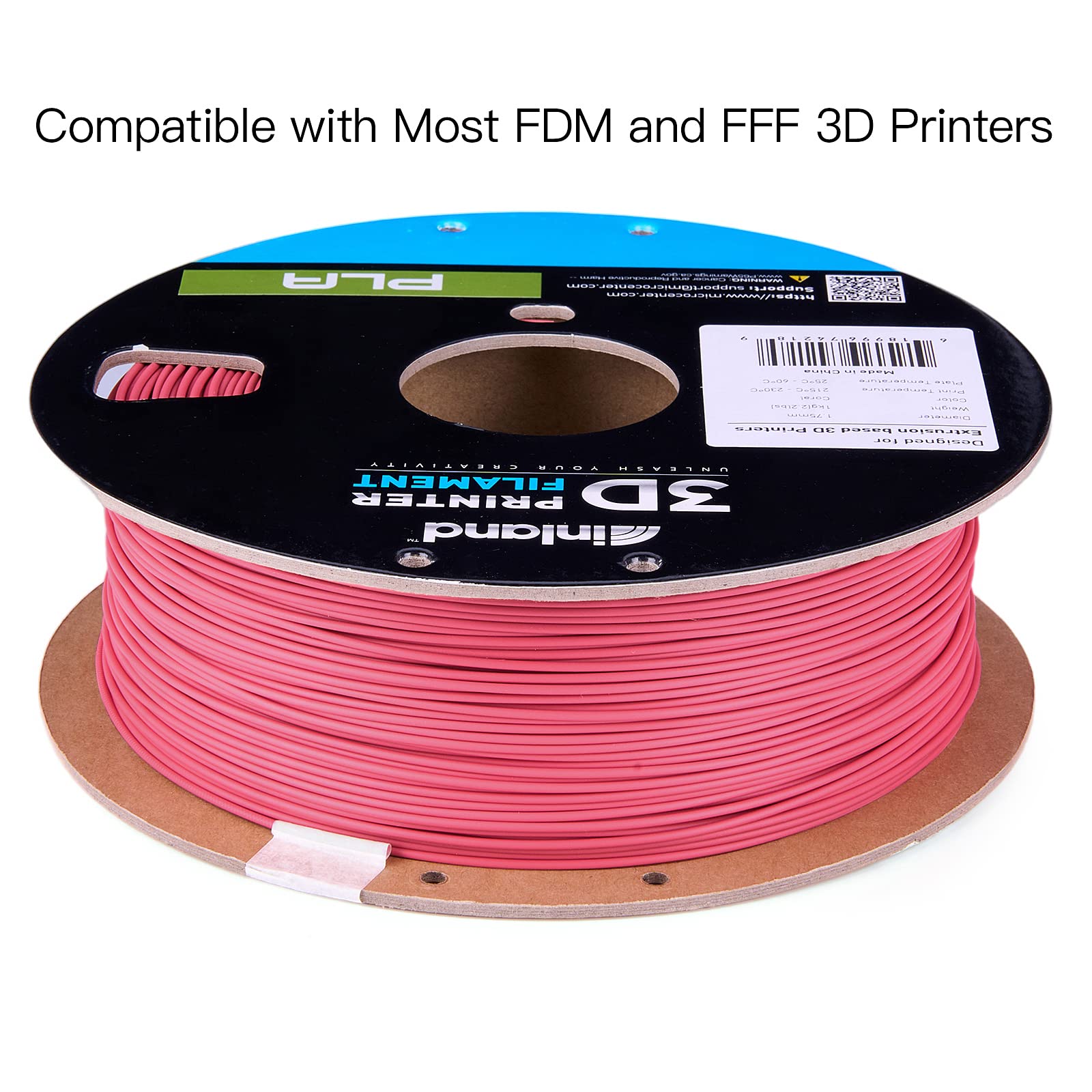 Snapklik.com : INLAND PLA Filament 1.75mm - Coral Pink PLA 3D Printer ...