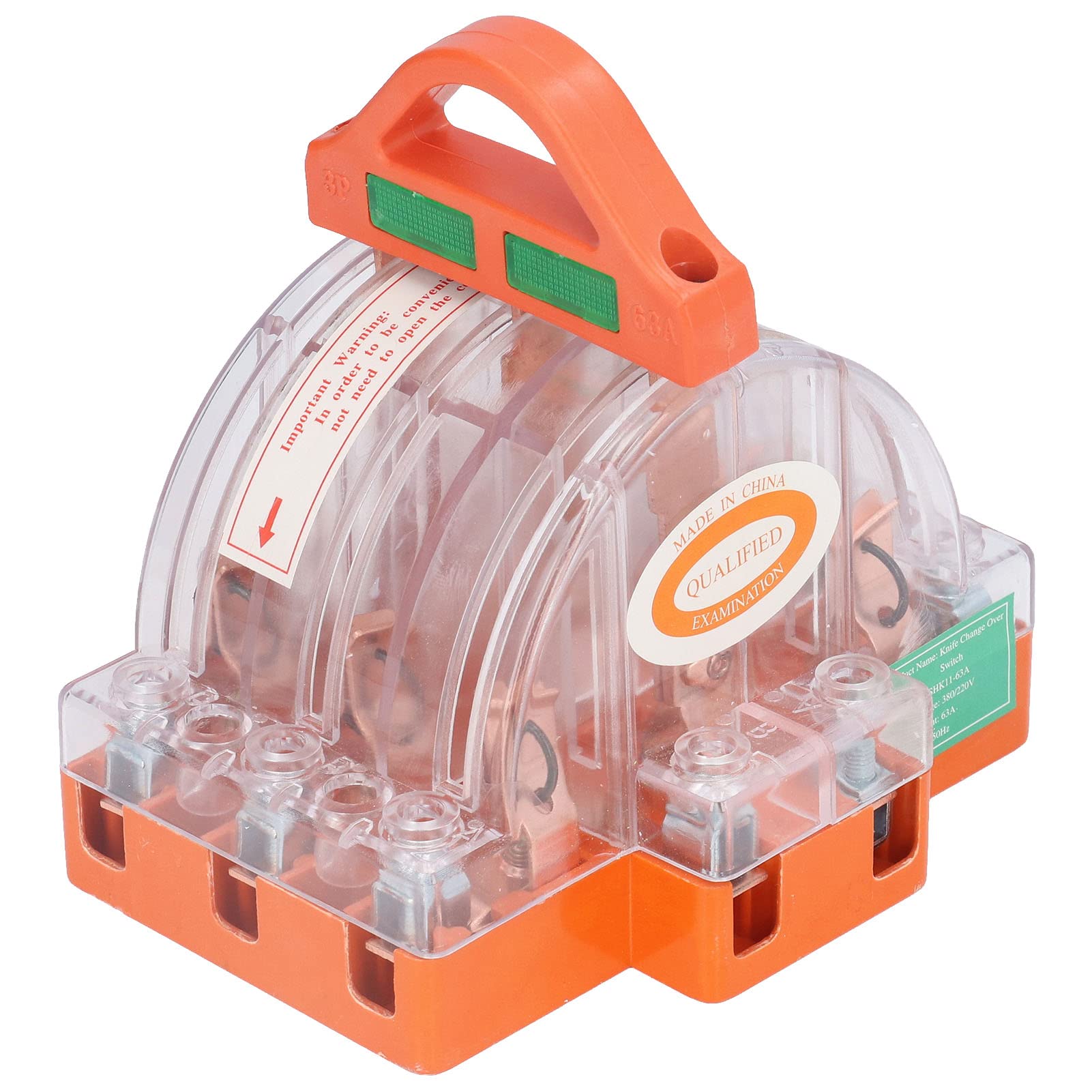 3 Pole Knife Switch Transparent Shell Anti Electrical Shock 3 ...