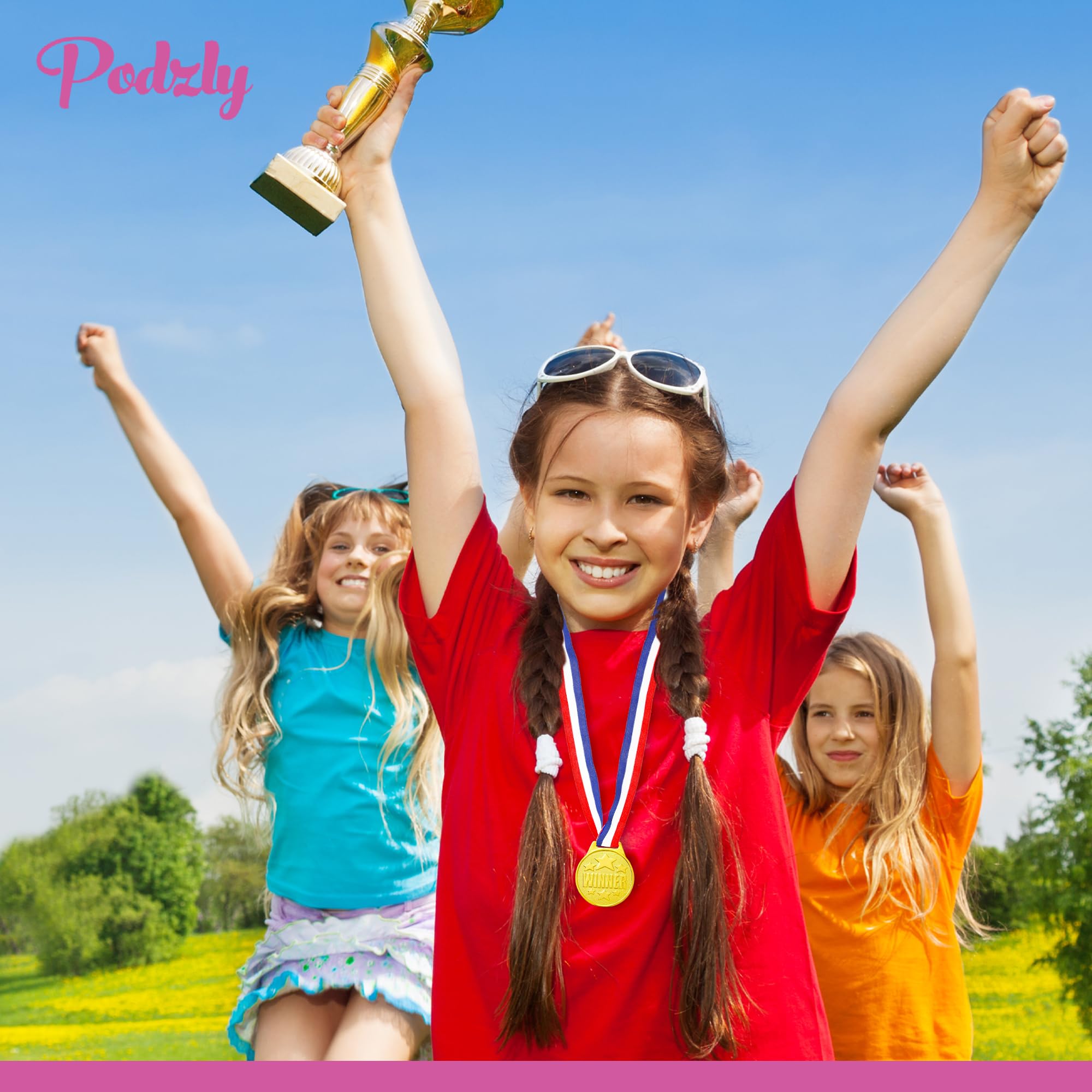Snapklik.com : Podzly 50 Piece Goldtone Plastic Award Winner Medal Set ...