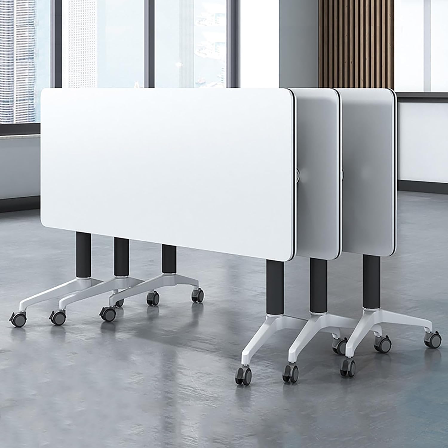 Amazon.com: Foldable Conference Table for Meetings, Mobile Training ...