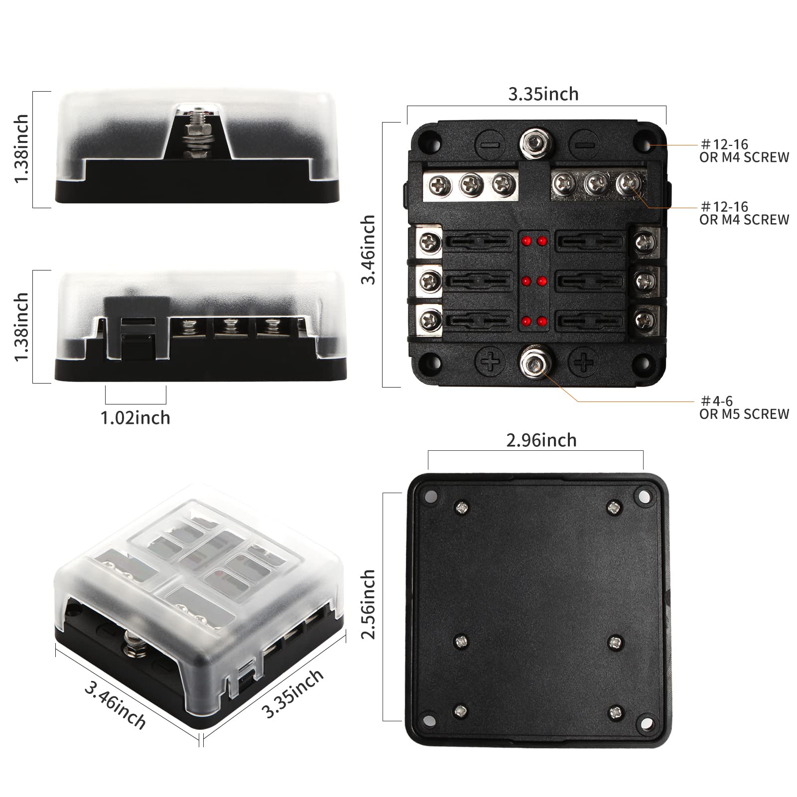 Snapklik.com : 6 Way Fuse Block