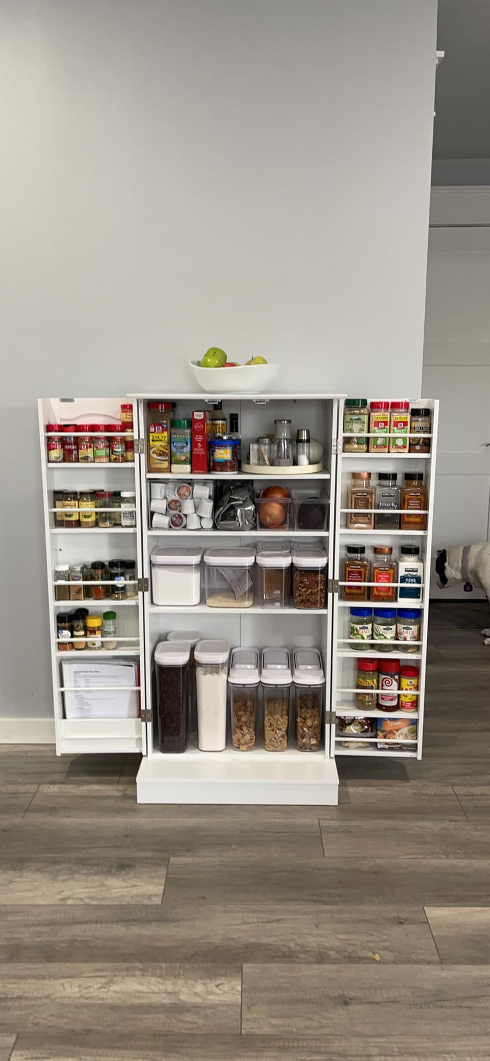 $22/mo - Finance Jehiatek 47” Kitchen Pantry Cabinet, White ...