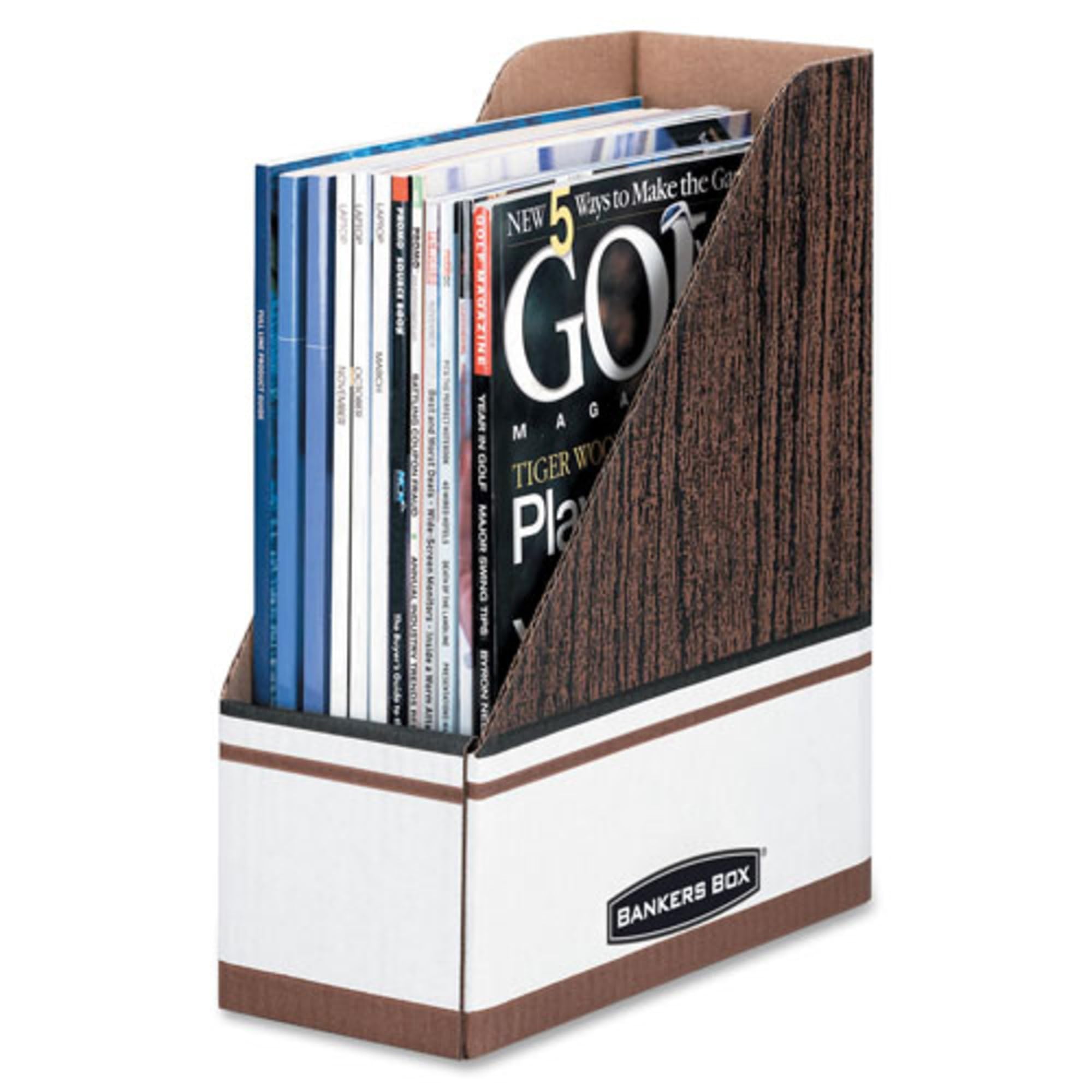 Bankers Box Magazine File Holders, Oversized Letter, 12 Pack (07224 ...