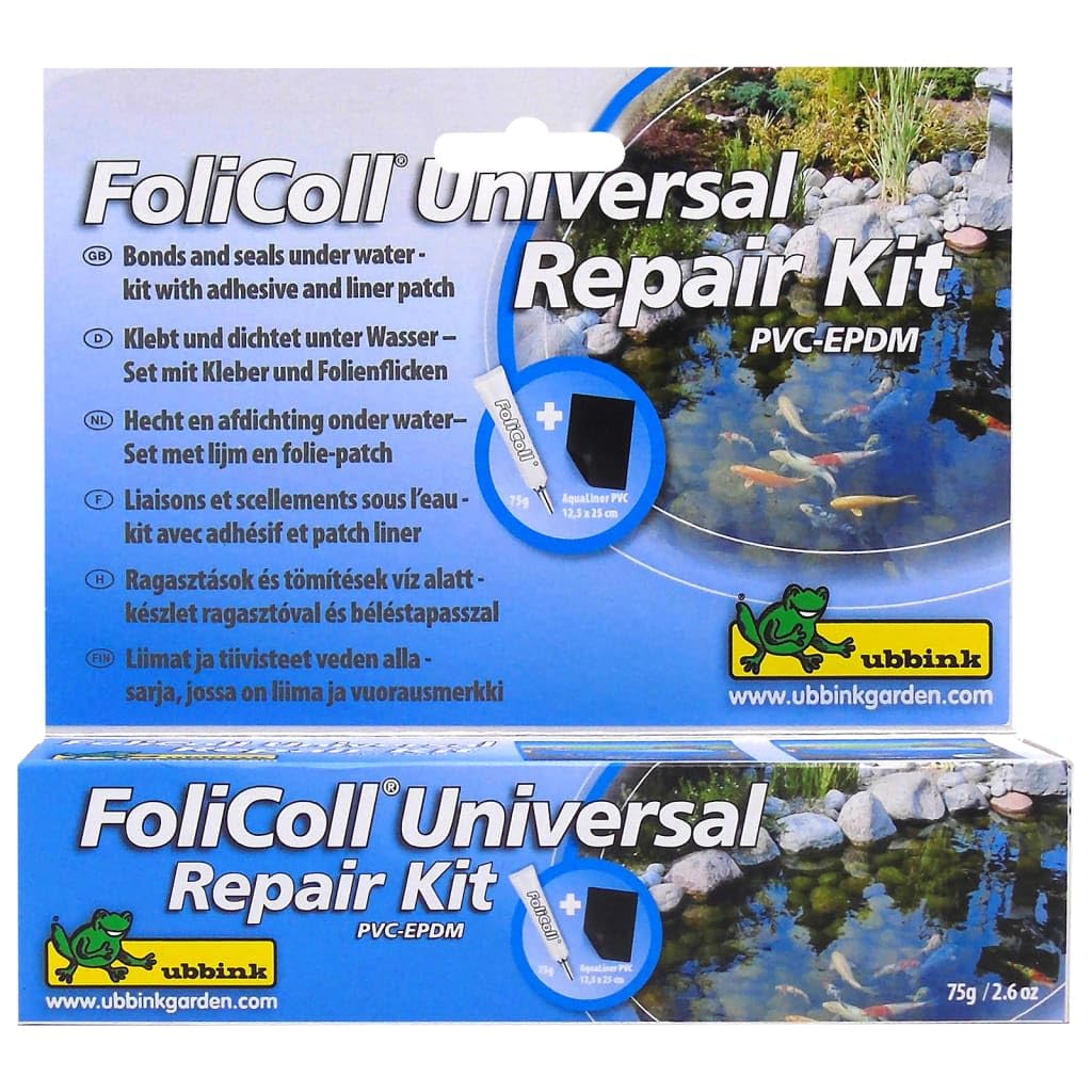Ubbink Pond Liner Repair Kit - FoliColl 75g Adhesive with PVC Patch for ...