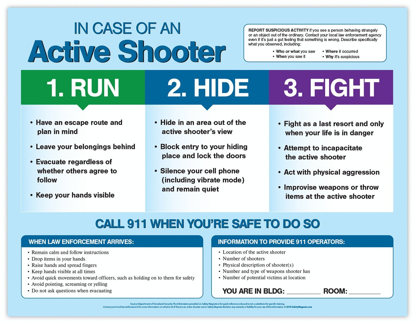 Buy Active Shooter (Run, Hide, Fight) Safety - Active Shooter ...