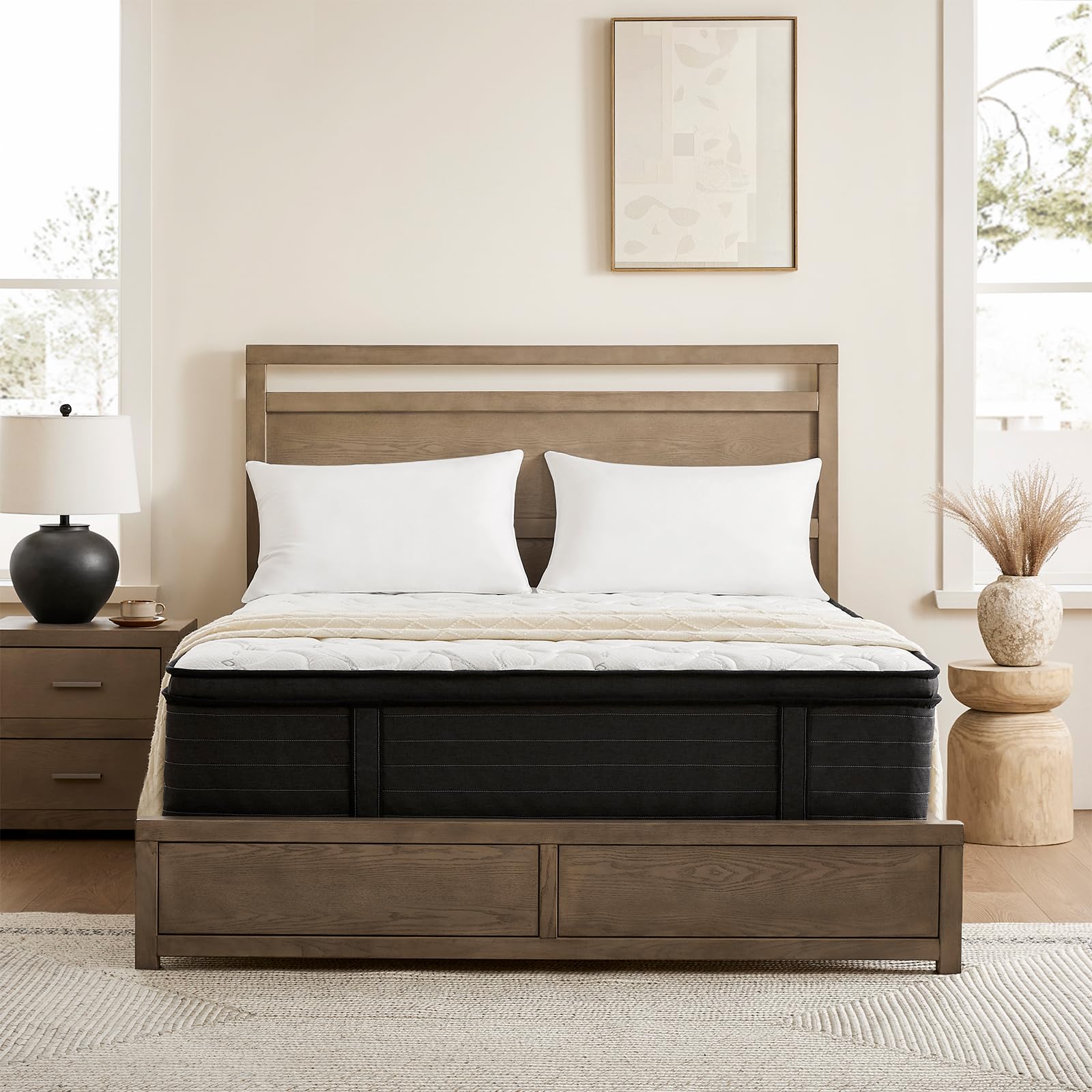 Amazon.com: Full Size Mattress 12 Inch Hybrid Mattress in a Box with ...