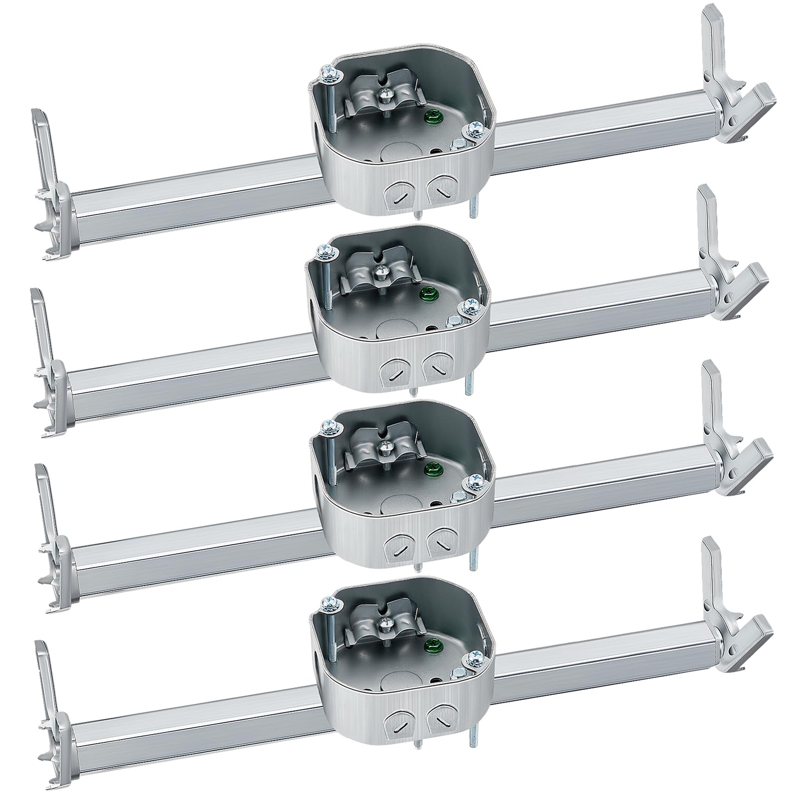 Therwen 4 Pcs Adjustable Fan Electrical Box Brace 14.2 Inches Long ...