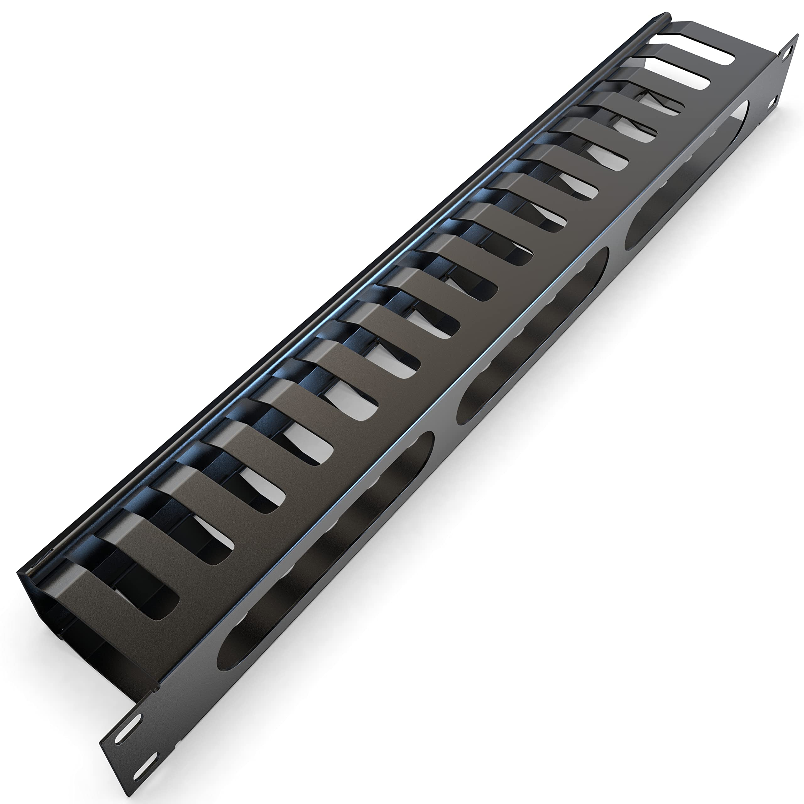 Amazon.com: Cable Management Raceway - 1U Wire Manager (16 Rings with ...