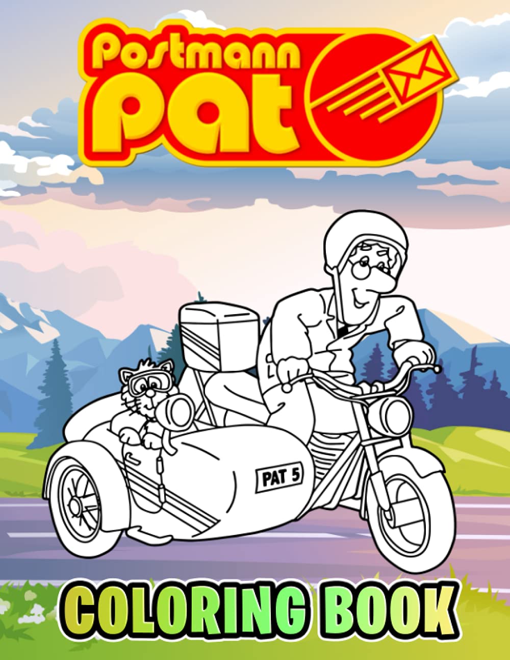 Postman Pat Coloring Book Perfect Coloring Book For Adults Kids ...
