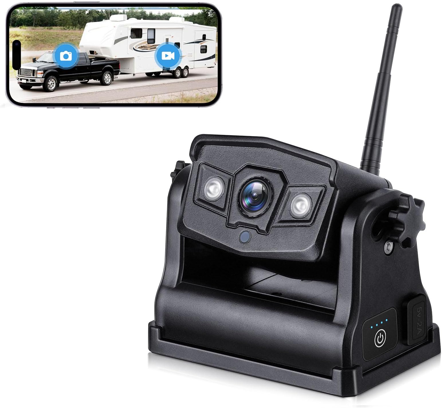 Amazon.com: Wireless Backup Camera Magnetic Rear View Camera HD 1080P ...