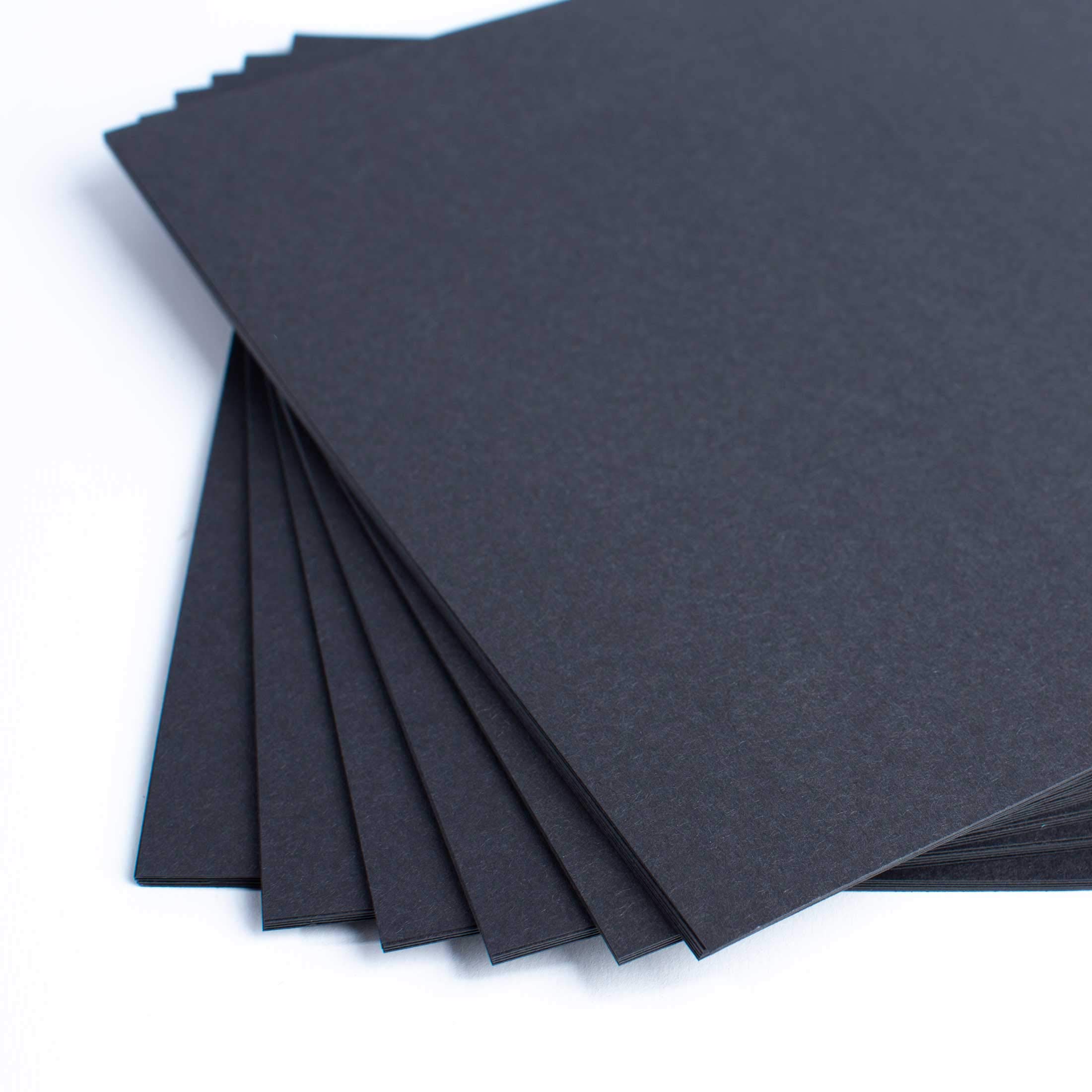 Black Cardstock 8.5 X 11 House Of Card & Paper A2 220 GSM Bright ...