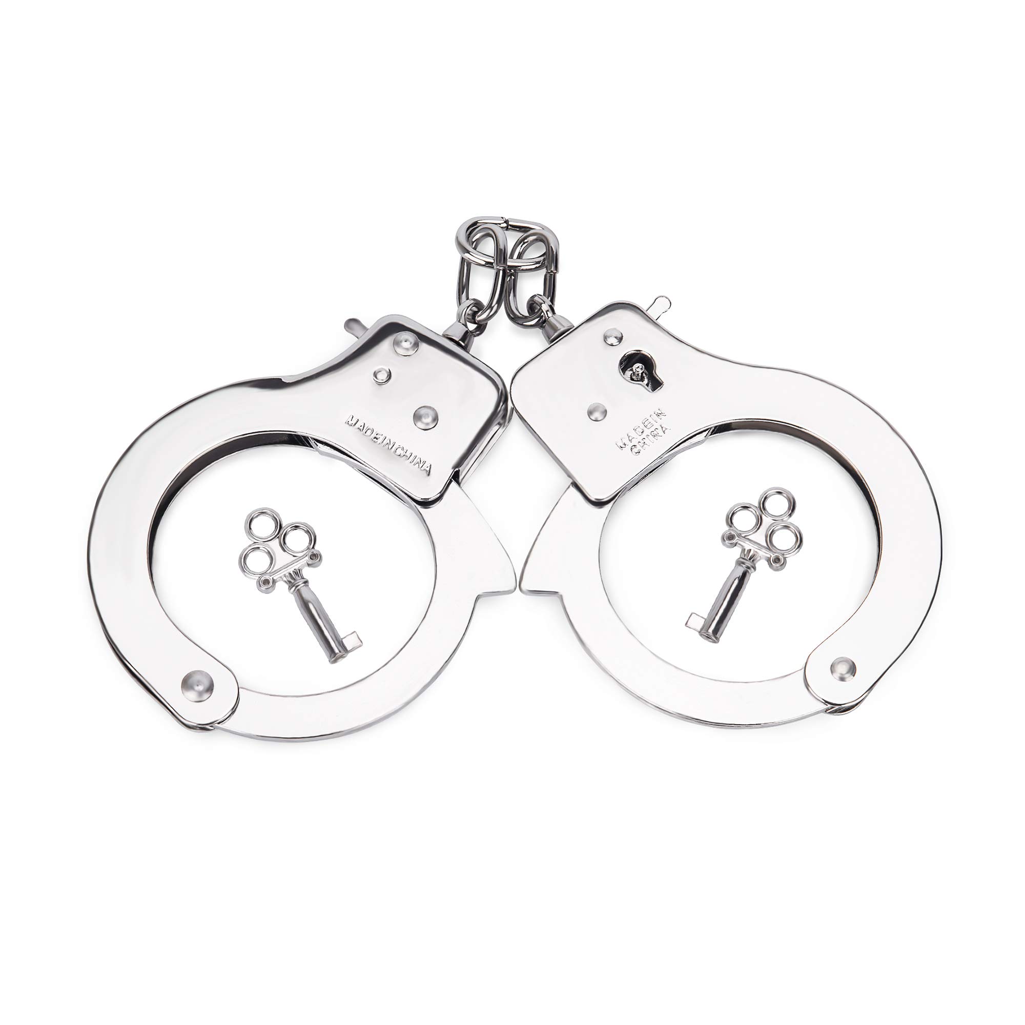 Amazon.com: HUALIXUAN Metal Play Handcuffs, Hand Cuffs Police, Toy ...