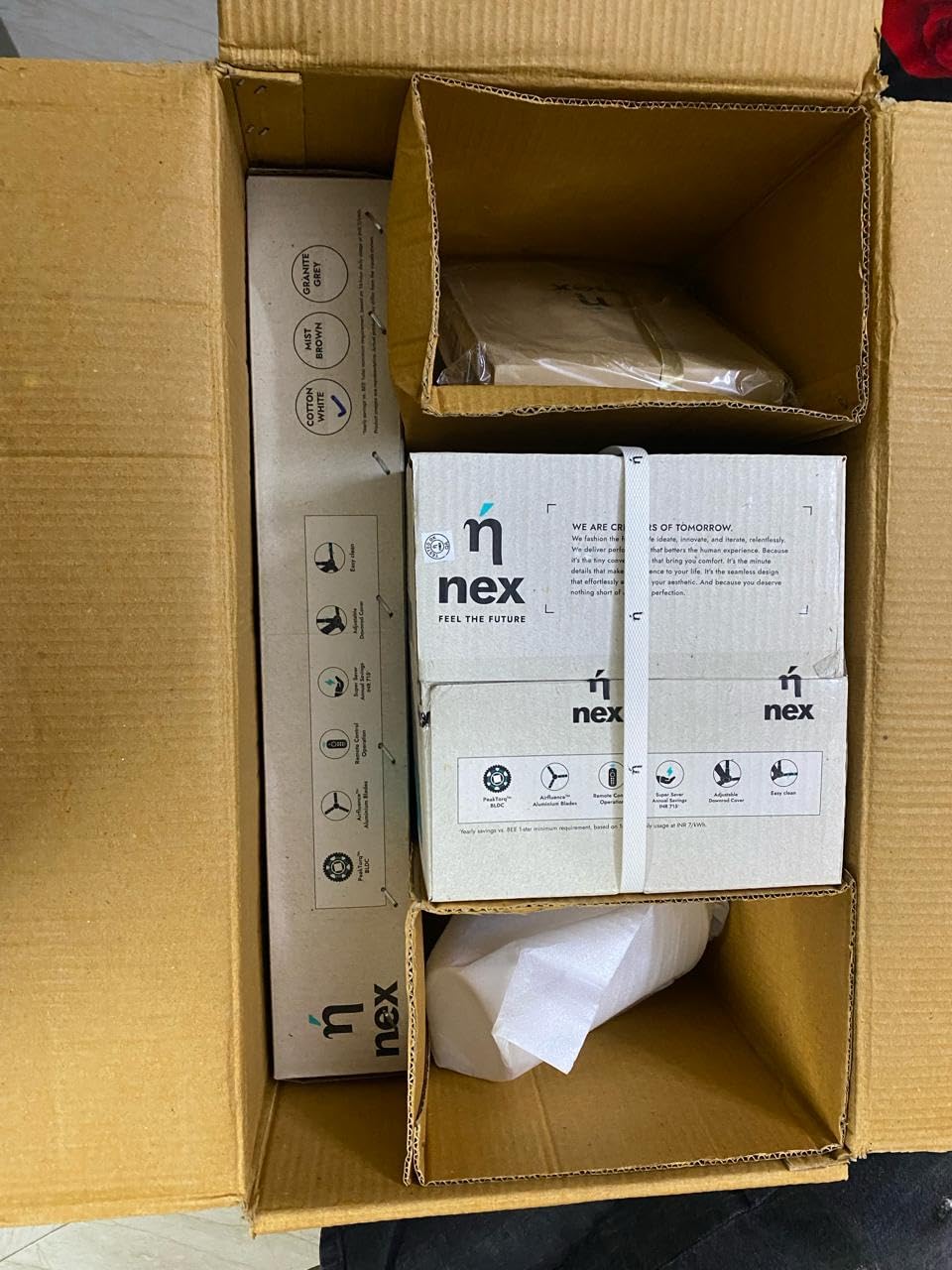 Buy NNEX Glyde A70 BLDC 1200 mm 5 Star Rated Ceiling Fan with Remote ...