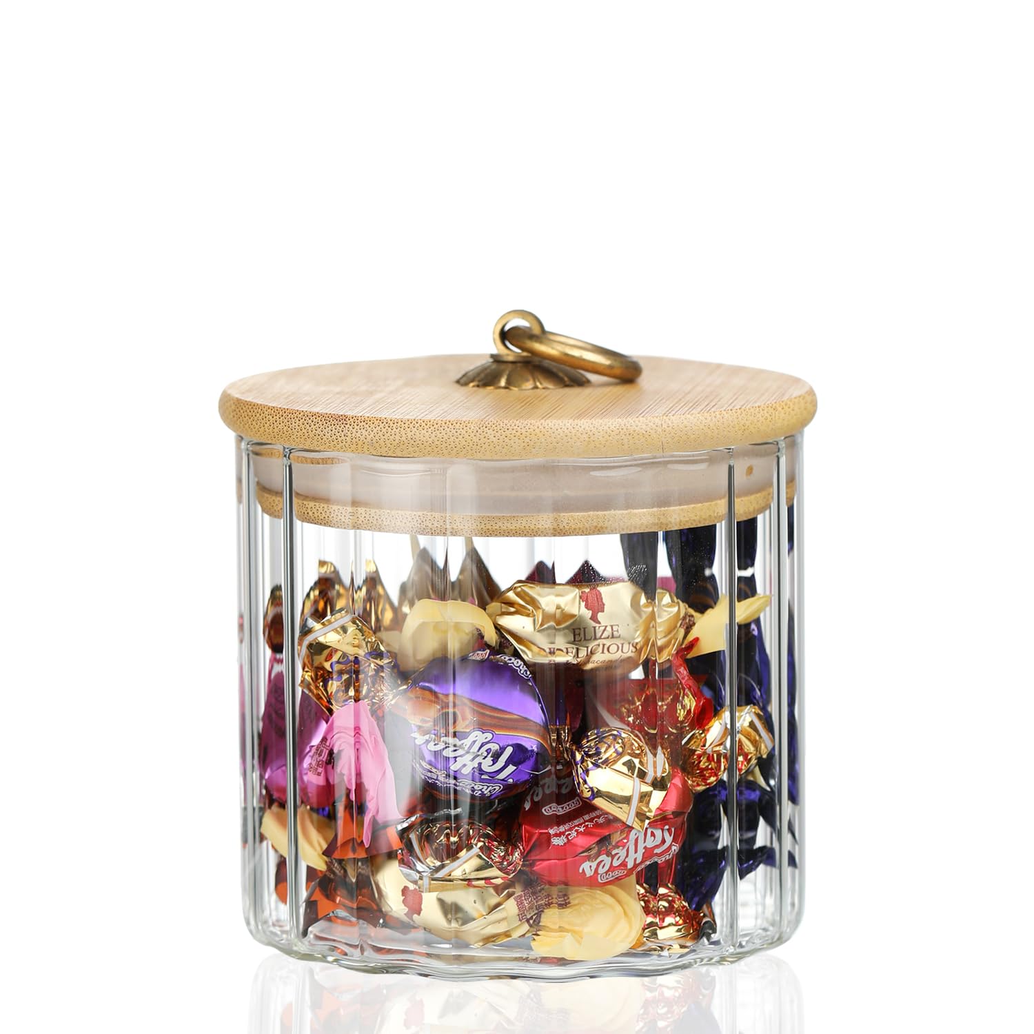 Amazon.com: Galashield Glass Storage Jar with Bamboo Lid 16 oz ...