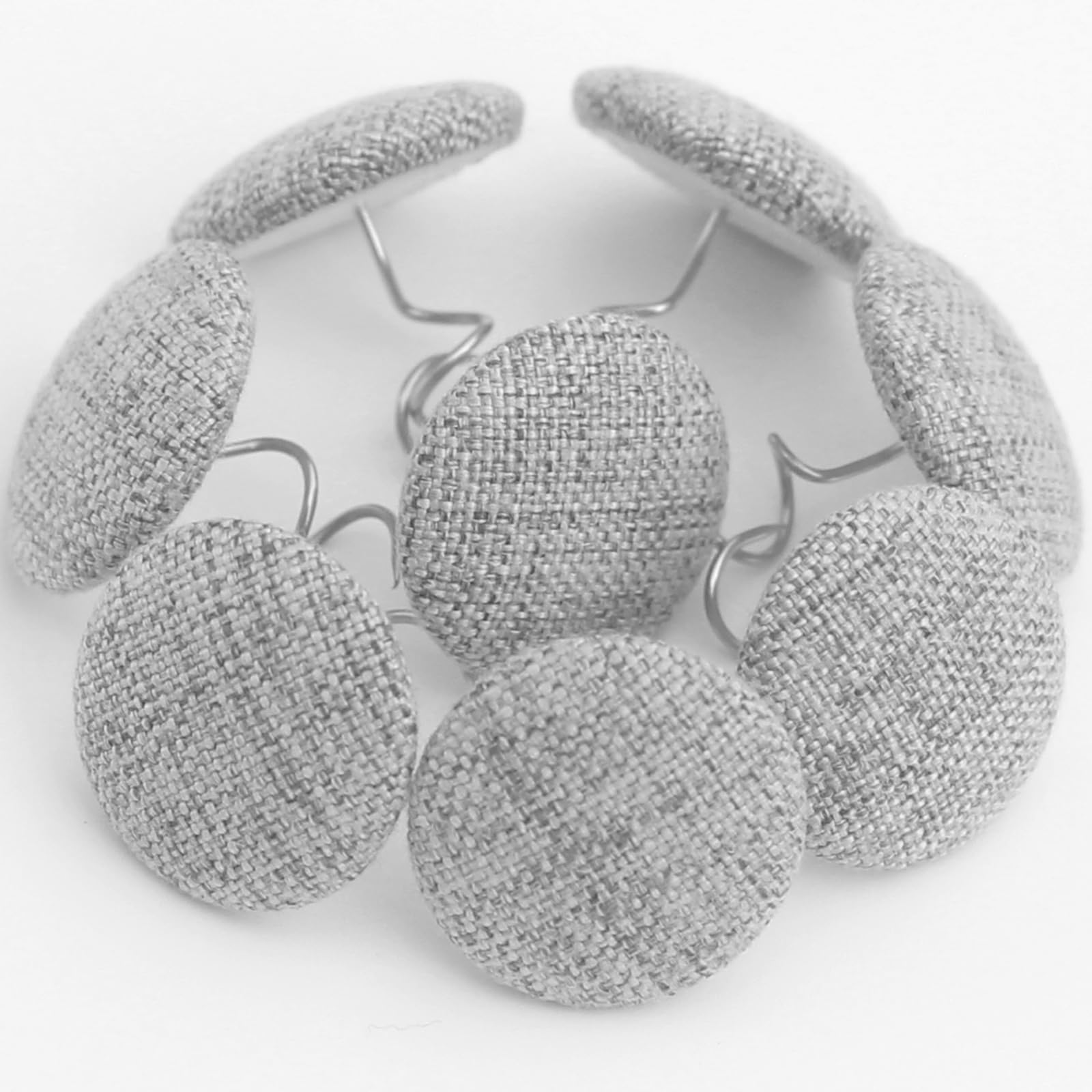 Amazon.com - 12 Colors Fabric Covered Button Twist Pins Dust Ruffle ...