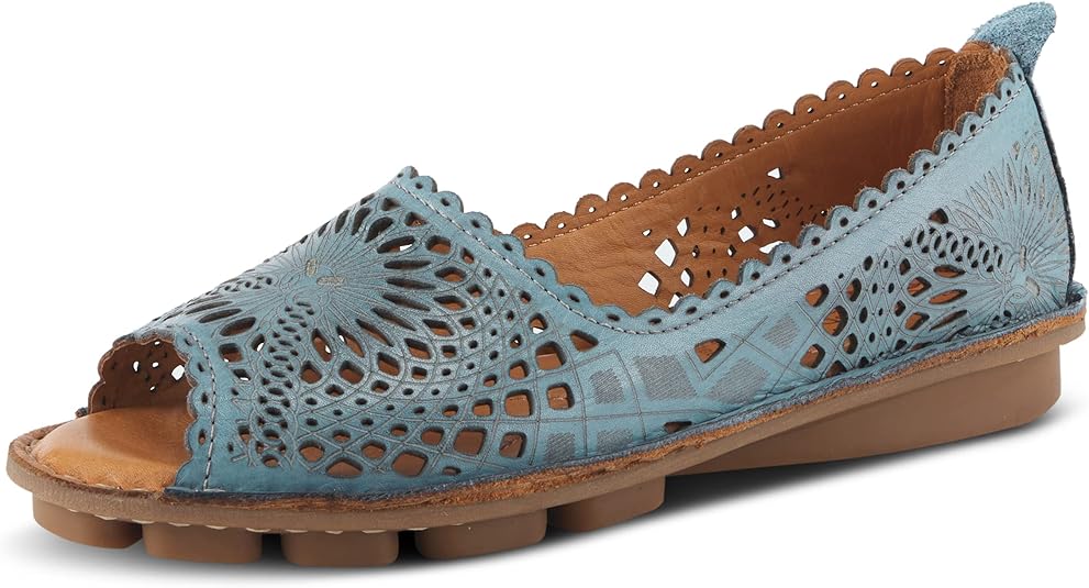 Amazon.com | Spring Step Women's Brandal Shoes, Blue, 5.5-6 | Ankle ...