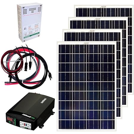 Amazon.com : Grape Solar GS-400-KIT 400-Watt Off-Grid Solar Panel Kit ...