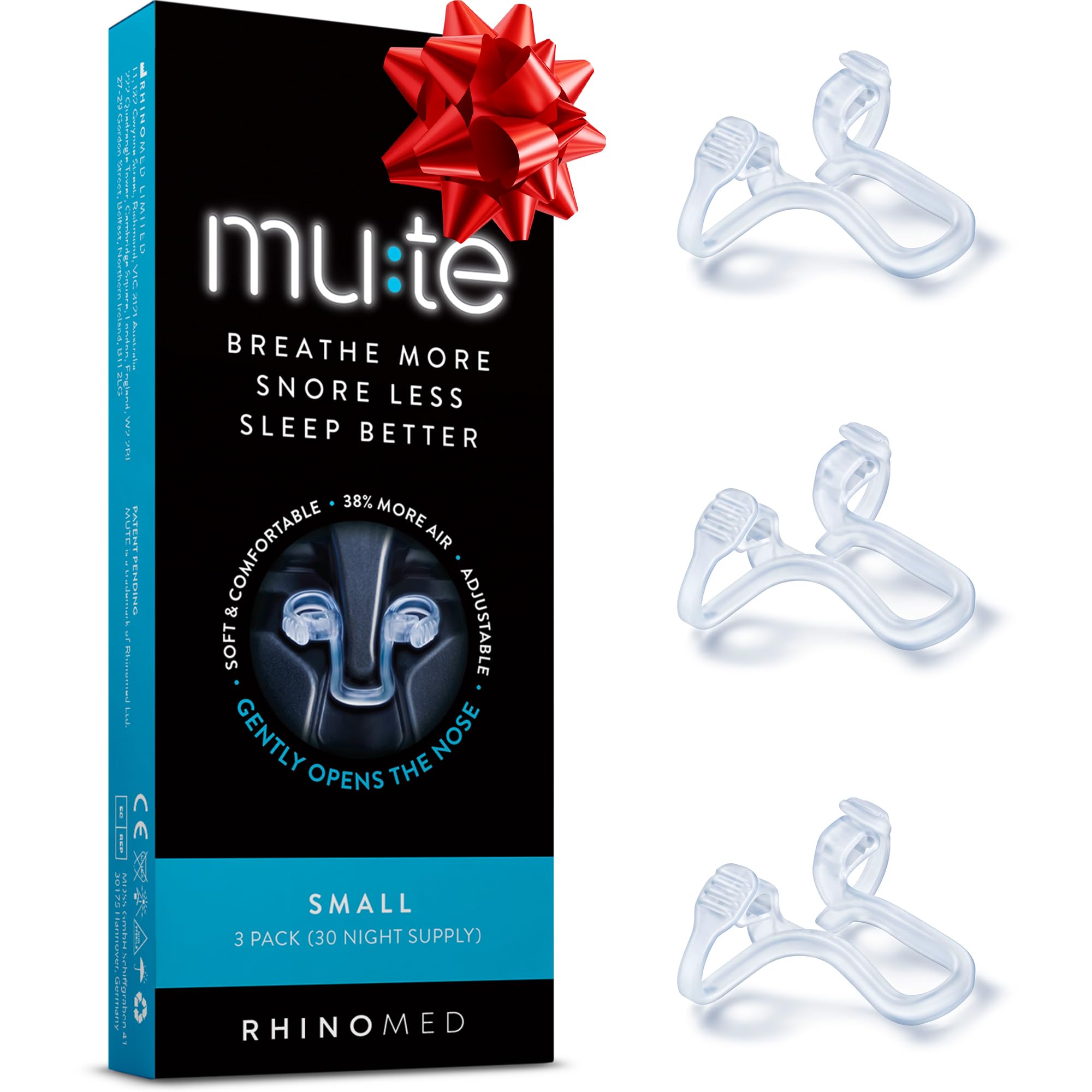 Amazon.com: Rhinomed Mute Nasal Dilator for Snore Reduction - Anti ...