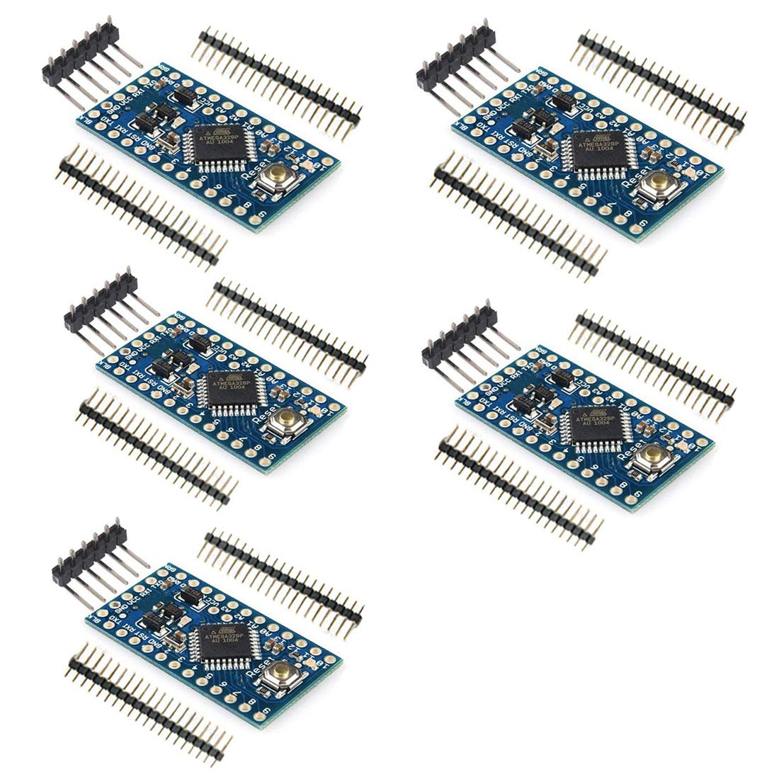 Buy Hailege 5pcs PRO Mini 5V/16MHz Atmega328P-AU Development Board ...